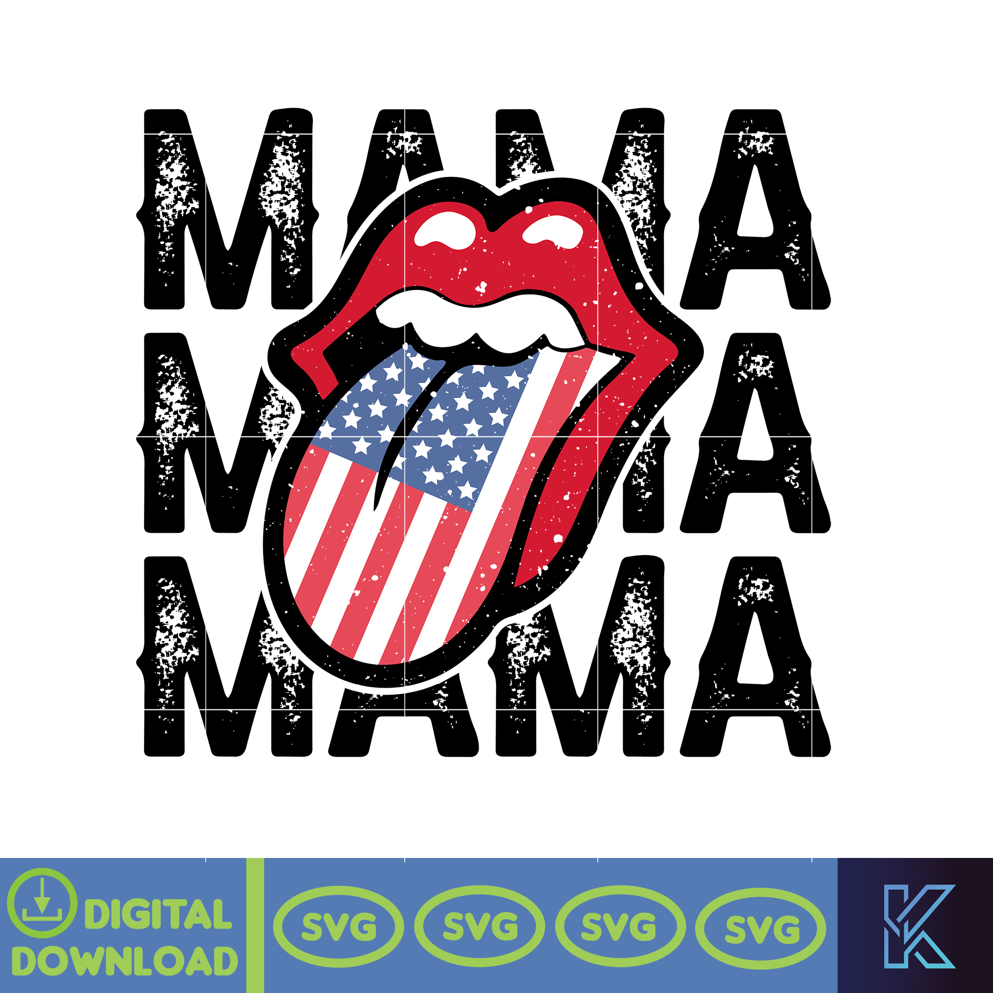 Mama America Svg, Party In The Usa Svg, God Bless America Sv | Inspire ...