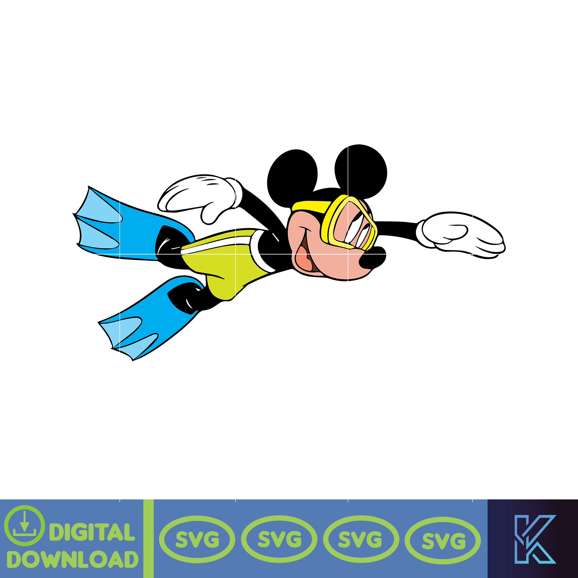 Mickey Swimming Png, Mickey Summer Svg, Summer Svg, Summer T | Inspire ...