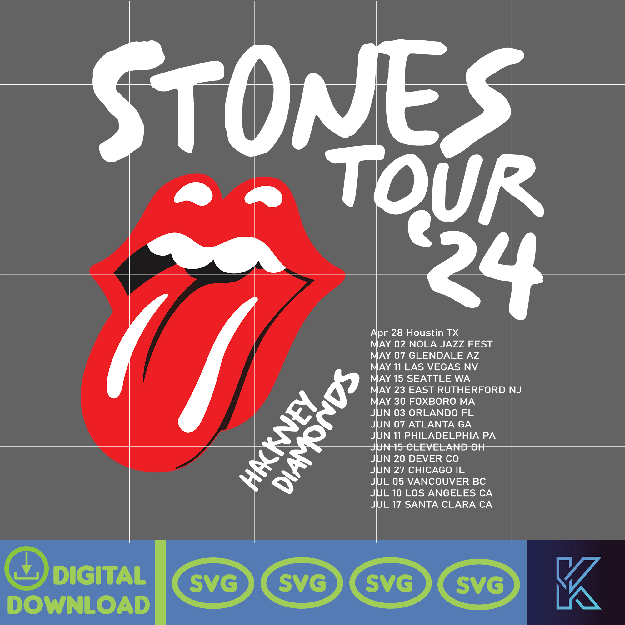 The Rolling Stones Hackney Diamonds Tour 2024 Schedule List - Inspire ...