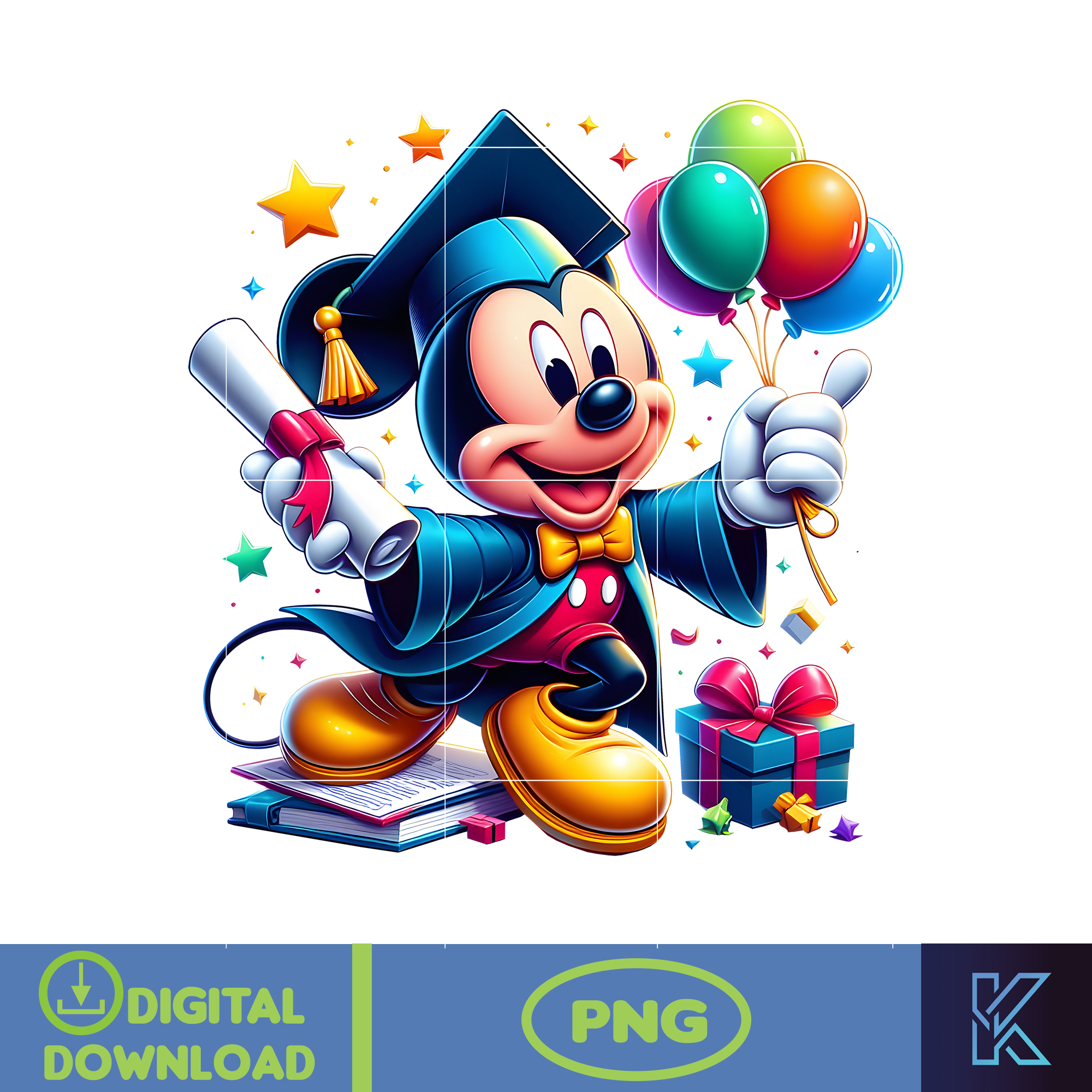 Cartoon Mouse Graduation 2024 Png, Cartoon Graduate Png, DN - Inspire ...