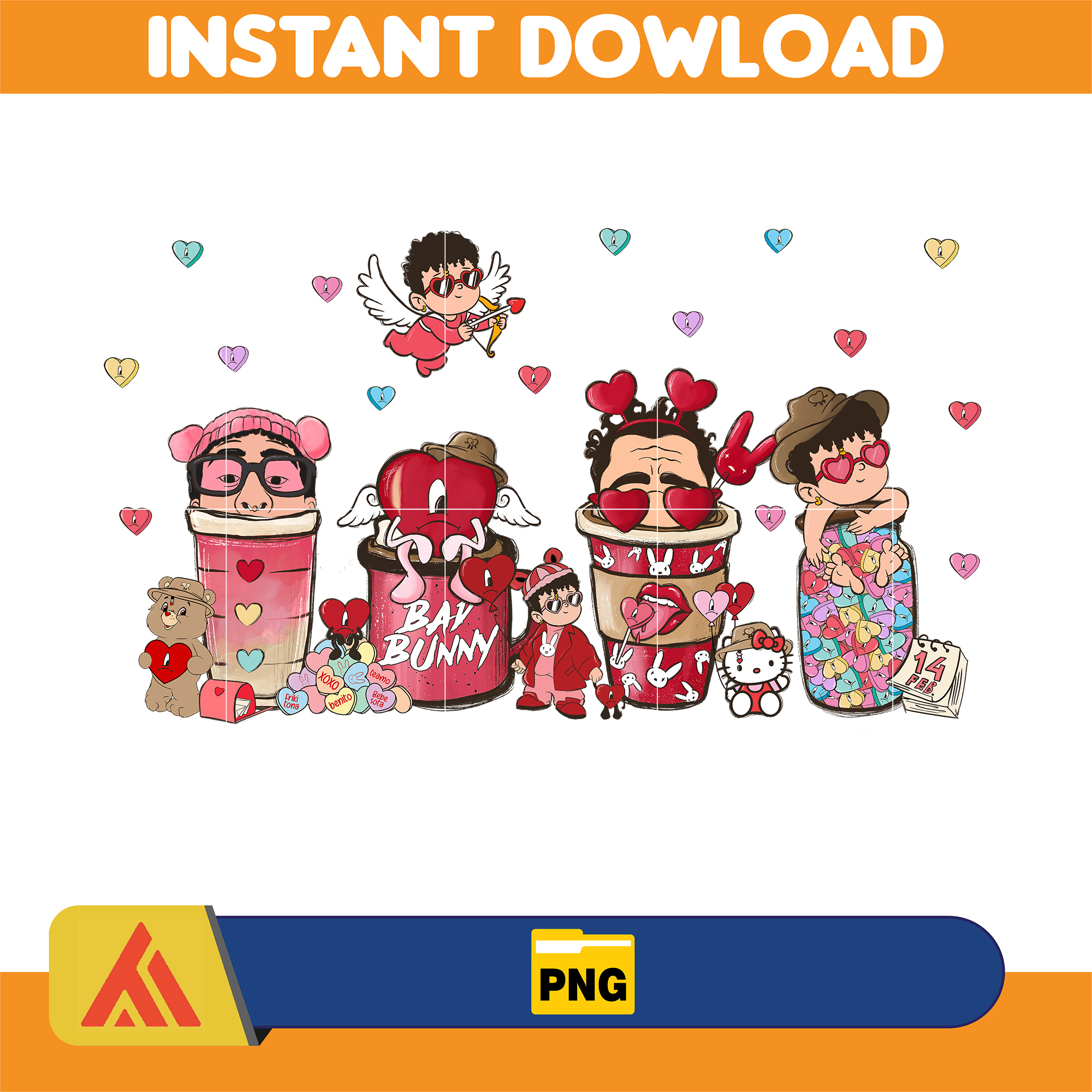 Bad Bunny Valentines Day Png, Benito Png, Un Valentina Sin T | Inspire ...