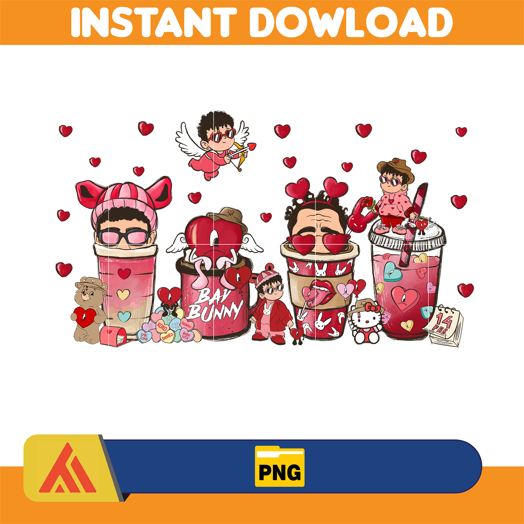 Bad Bunny Valentines Day Png, Benito Png, Un Valentina Sin T - Inspire ...