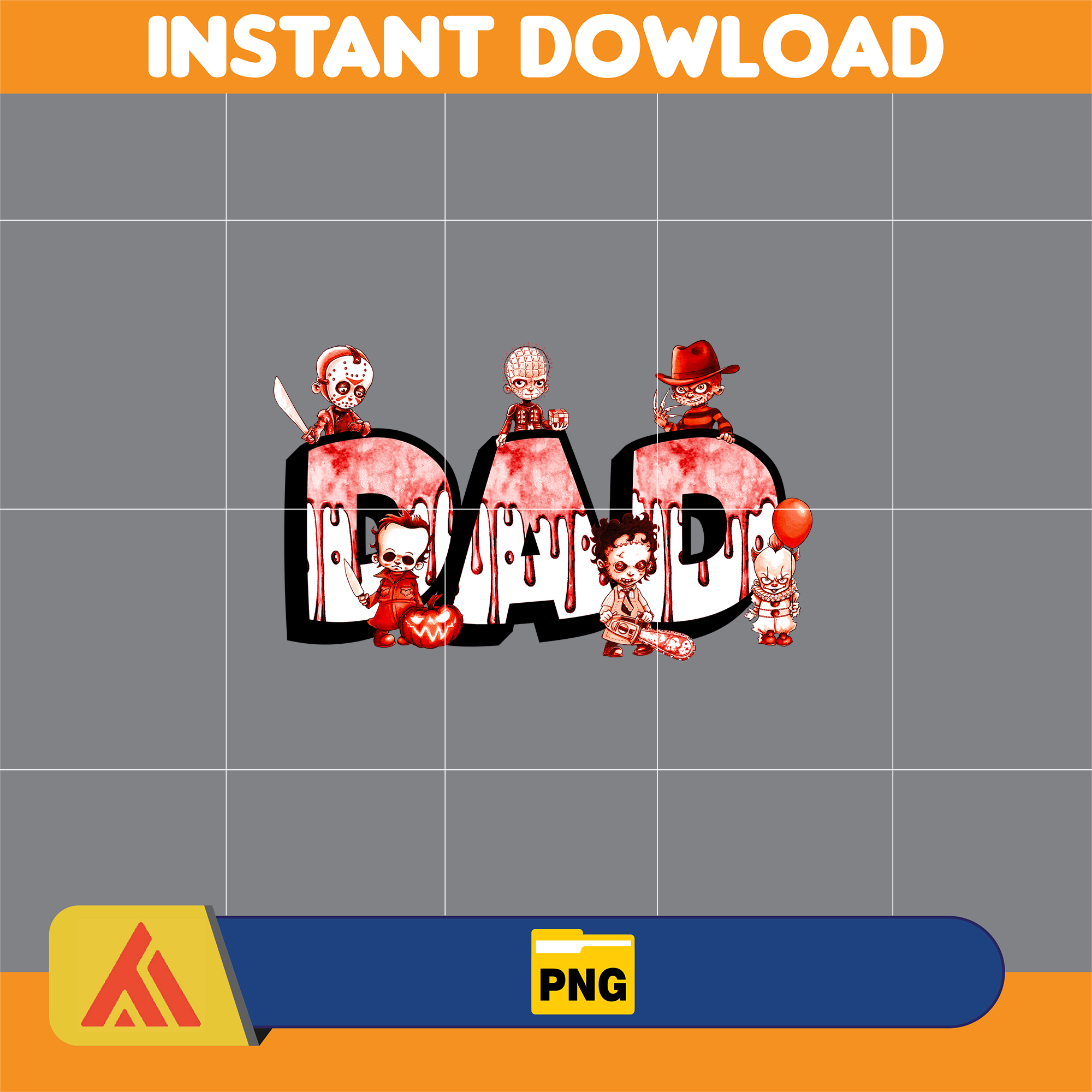 Horror Movies Dad Png, Cartoon Dad Png, Characters Letters P | Inspire ...