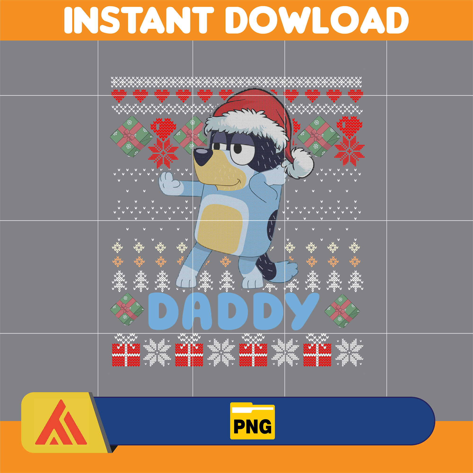 Bluey Christmas Png, Bluey Family Png, Bluey Bingo Dad Png, | Inspire ...