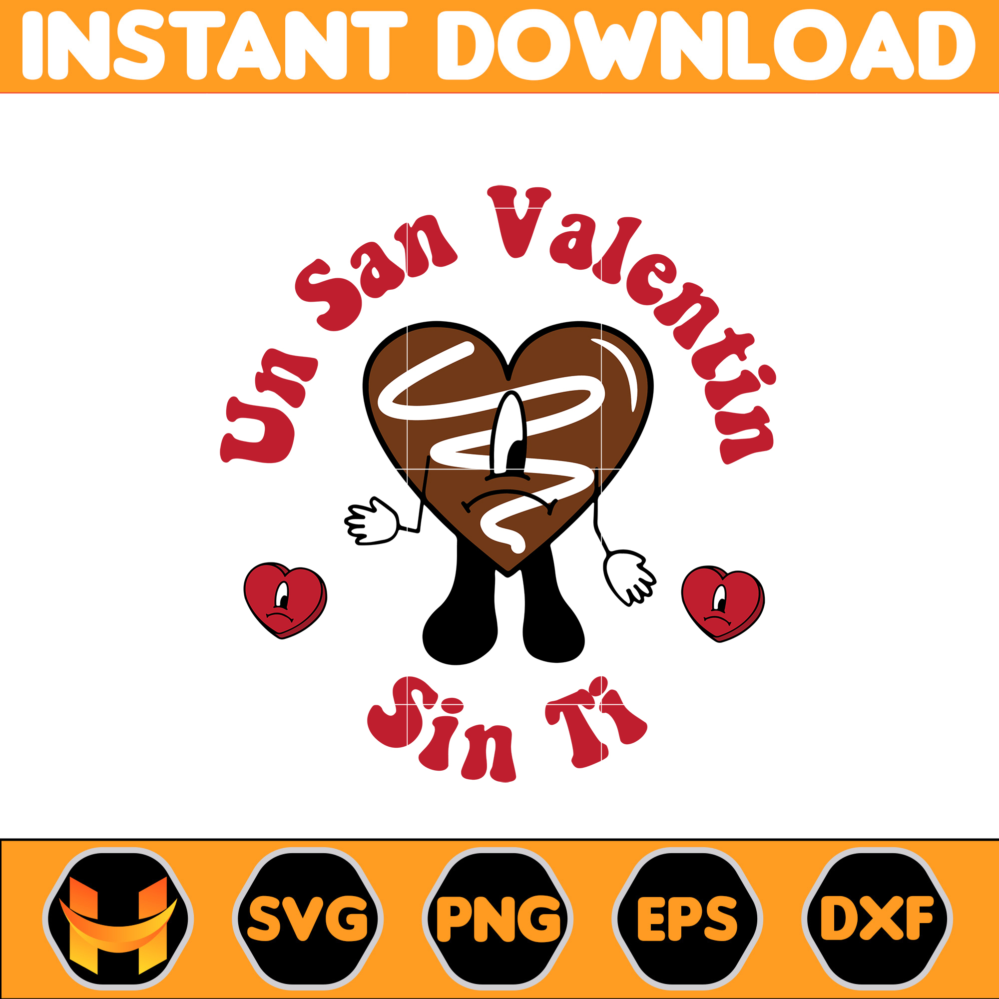 Bad Bunny Valentines Day Svg, Benito Svg, Un Valentina Sin T | Inspire ...