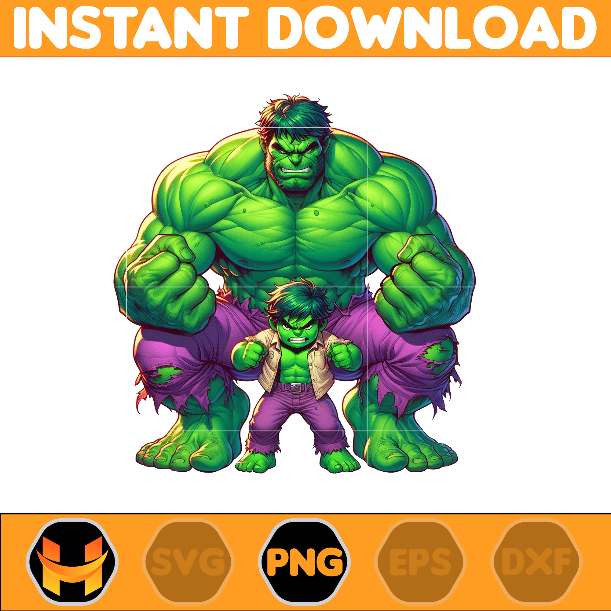 Hulk Dad And Son Png, Super Hero Dad And Son Png, Father's D - Inspire ...