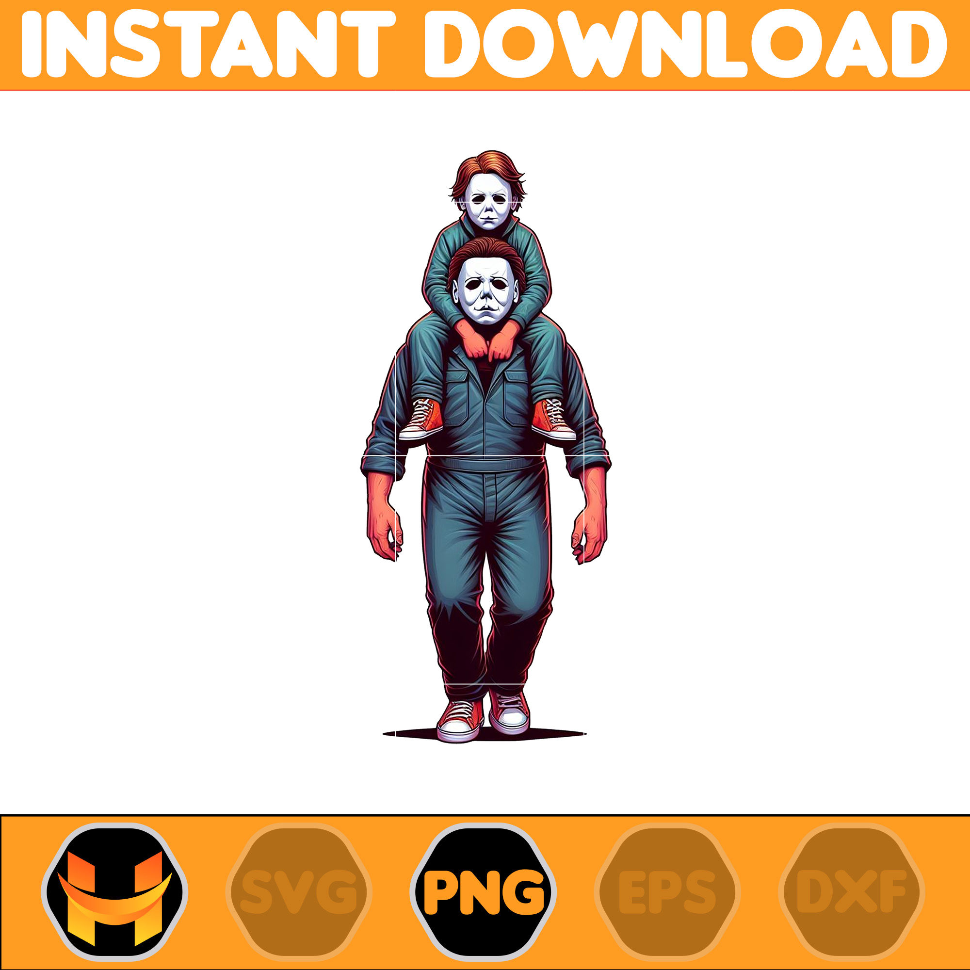 Michael Myers Png, Super Hero Dad And Son Png, Father's Day - Inspire ...