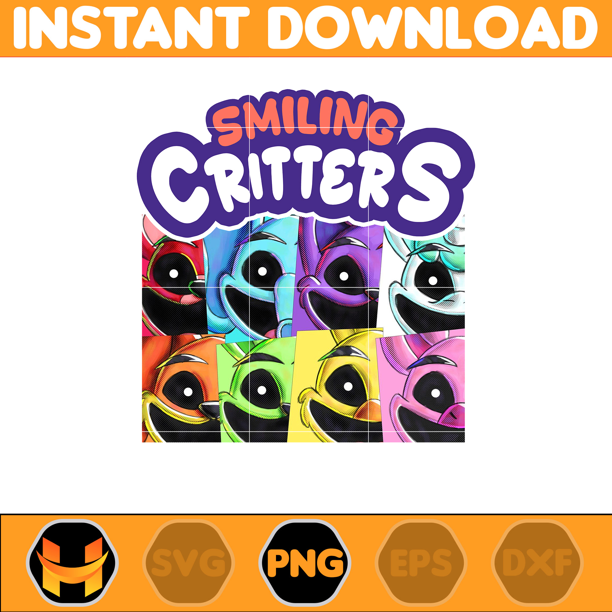 Smiling Critters Png, Print Smiling Critters Png, Poppy Play - Inspire ...