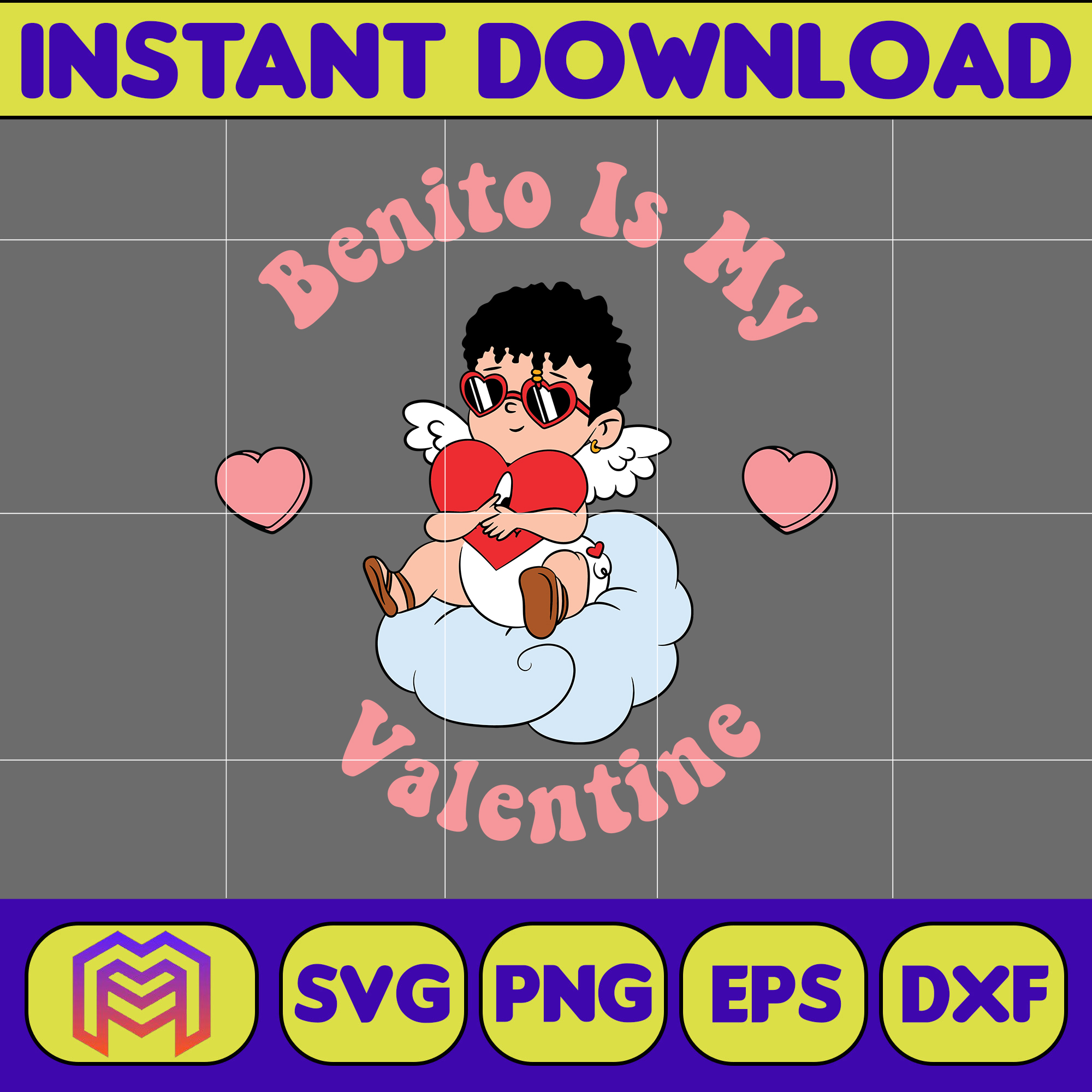 Bad Bunny Valentines Day Svg, Benito Svg, Un Valentina Sin T | Inspire ...