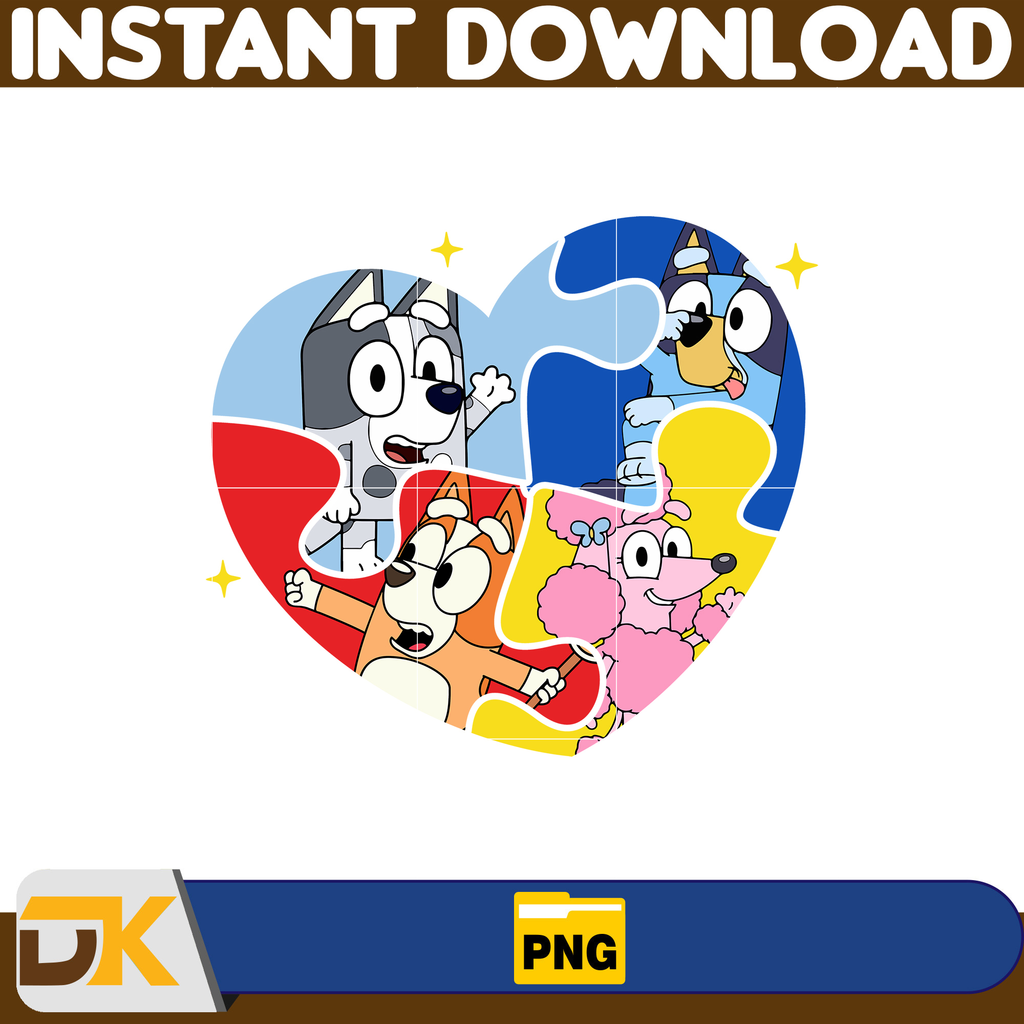 Bluey Autism Png, Autism Awareness Sublimation, Character Ca - Inspire ...