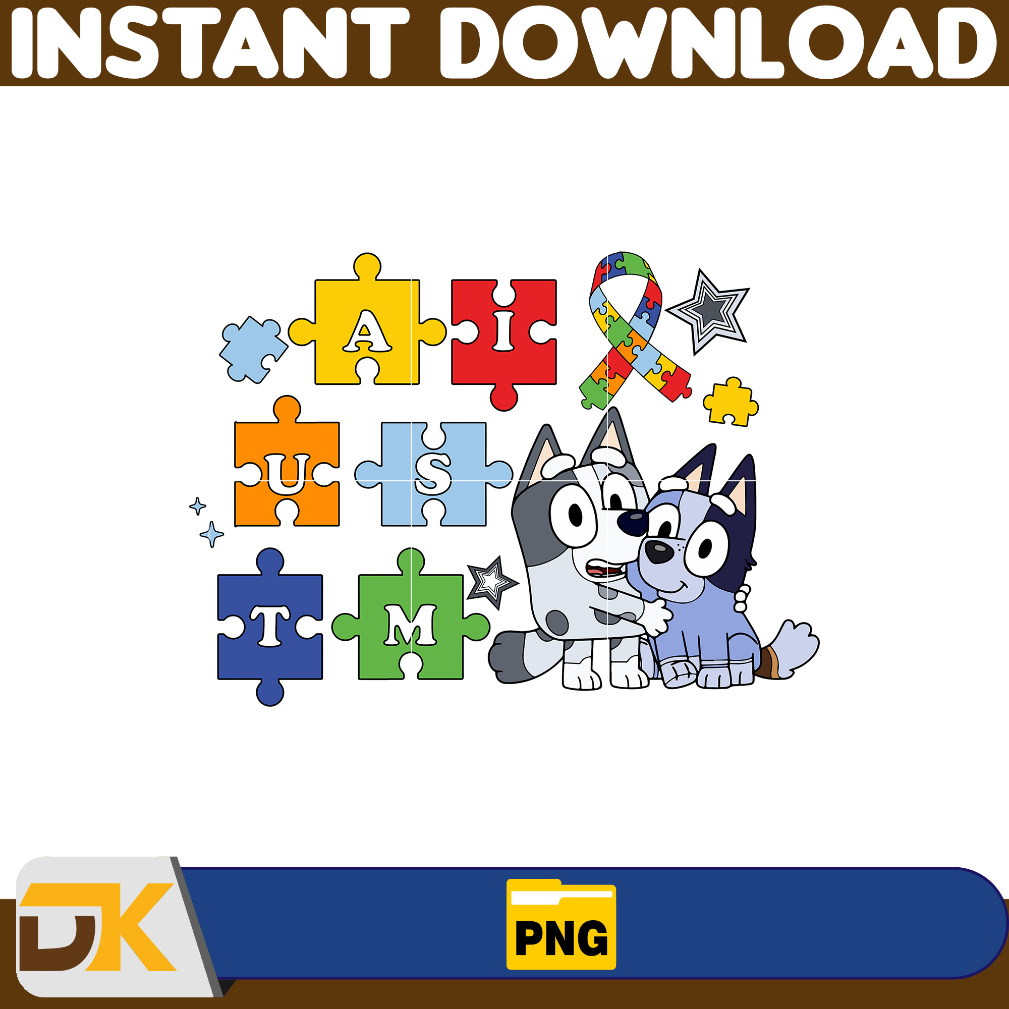 Bluey Autism Png, Autism Awareness Sublimation, Character Ca | Inspire ...