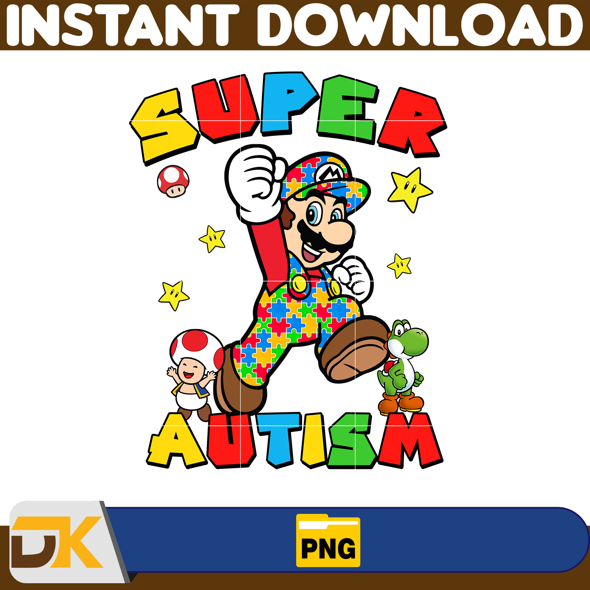 Autism Super Mario Png, Cartoon Autism Png, Autism Awareness - Inspire ...