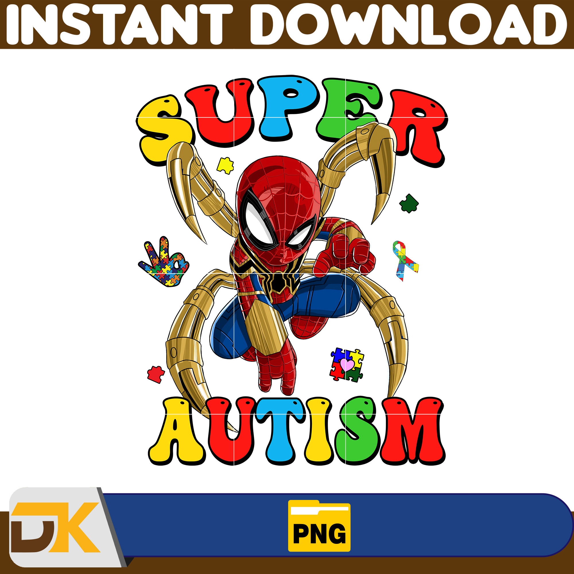 Spider Man Super Autism Png, Cartoon Autism Png, Autism Awar | Inspire ...