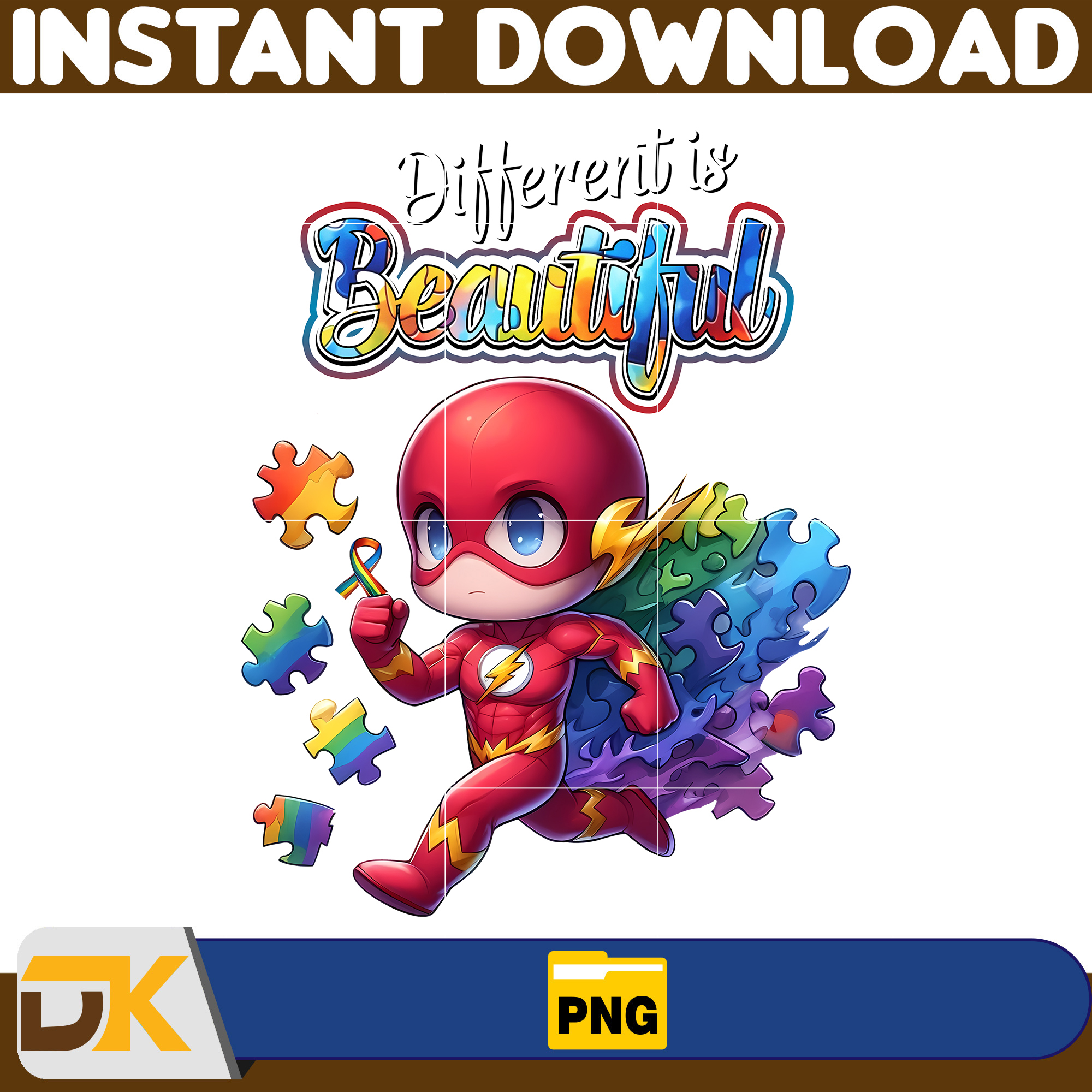 The Flas Different Is Beautiful Png, Cartoon Autism Png, Aut | Inspire ...