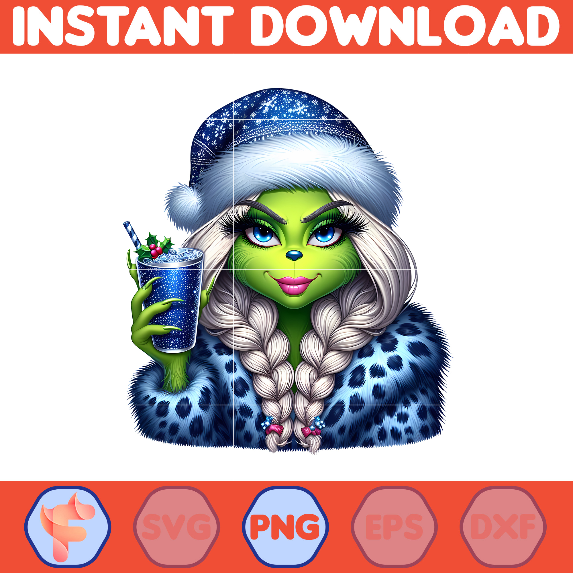 Blue Grinch Girl Png, Bougie Grinch Png (12) | Inspire Uplift