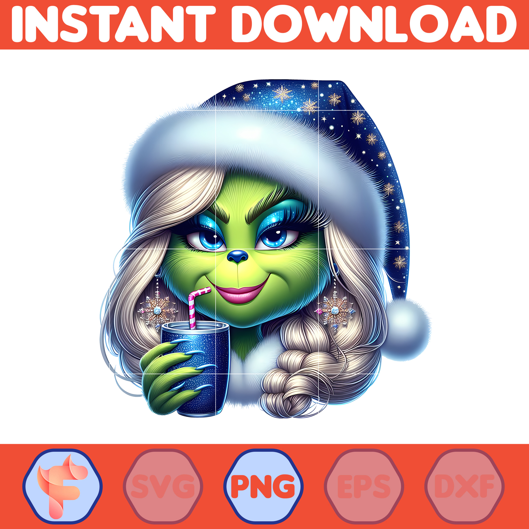 Blue Grinch Girl Png, Bougie Grinch Png (13) | Inspire Uplift