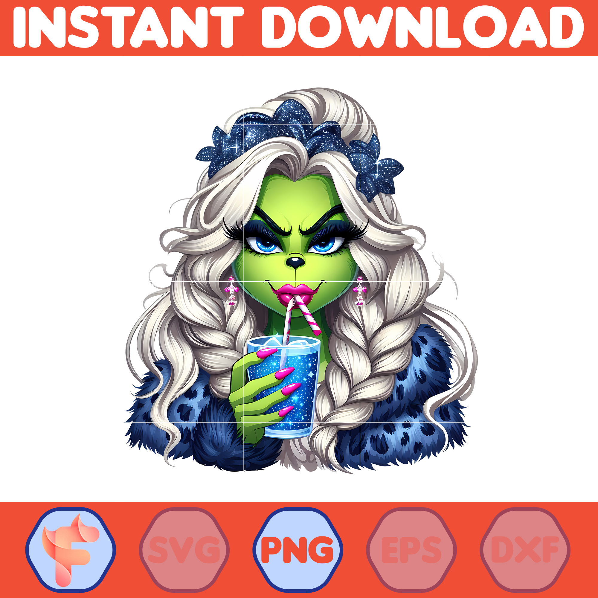 Blue Grinch Girl Png, Bougie Grinch Png (5) | Inspire Uplift