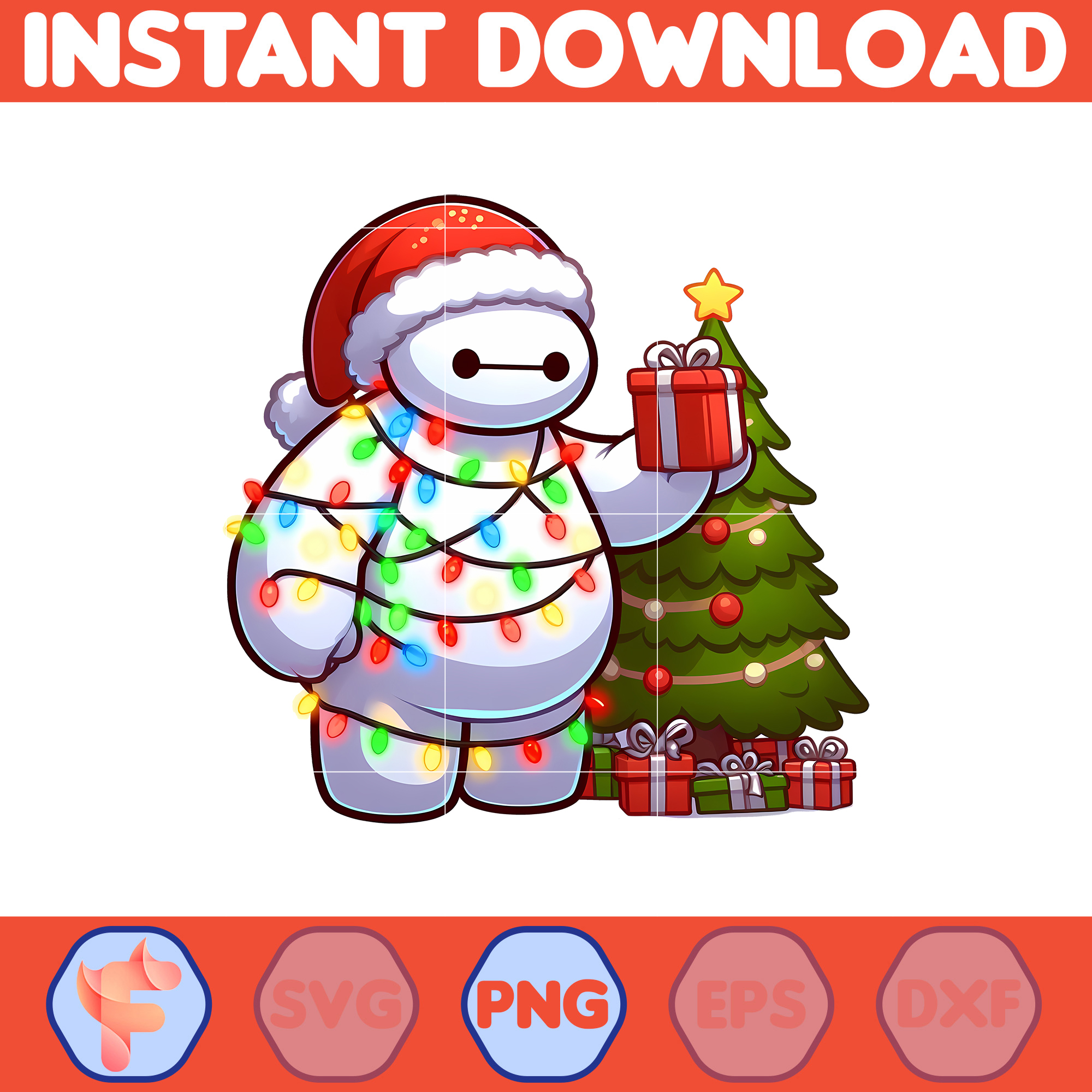 Big Hero Baymax Christmas Png, Baymax Falalala Christmas Png | Inspire ...