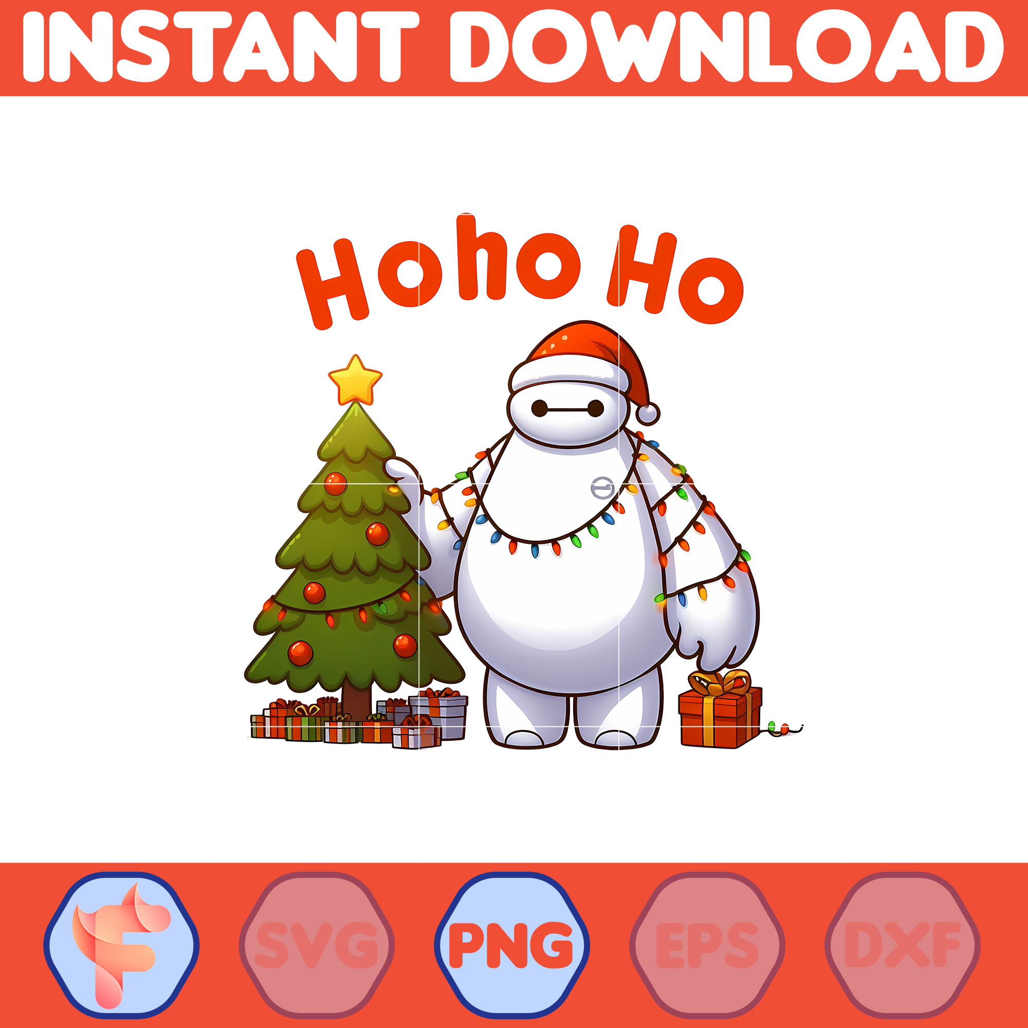Big Hero Baymax Christmas Png, Baymax Falalala Christmas Png | Inspire ...