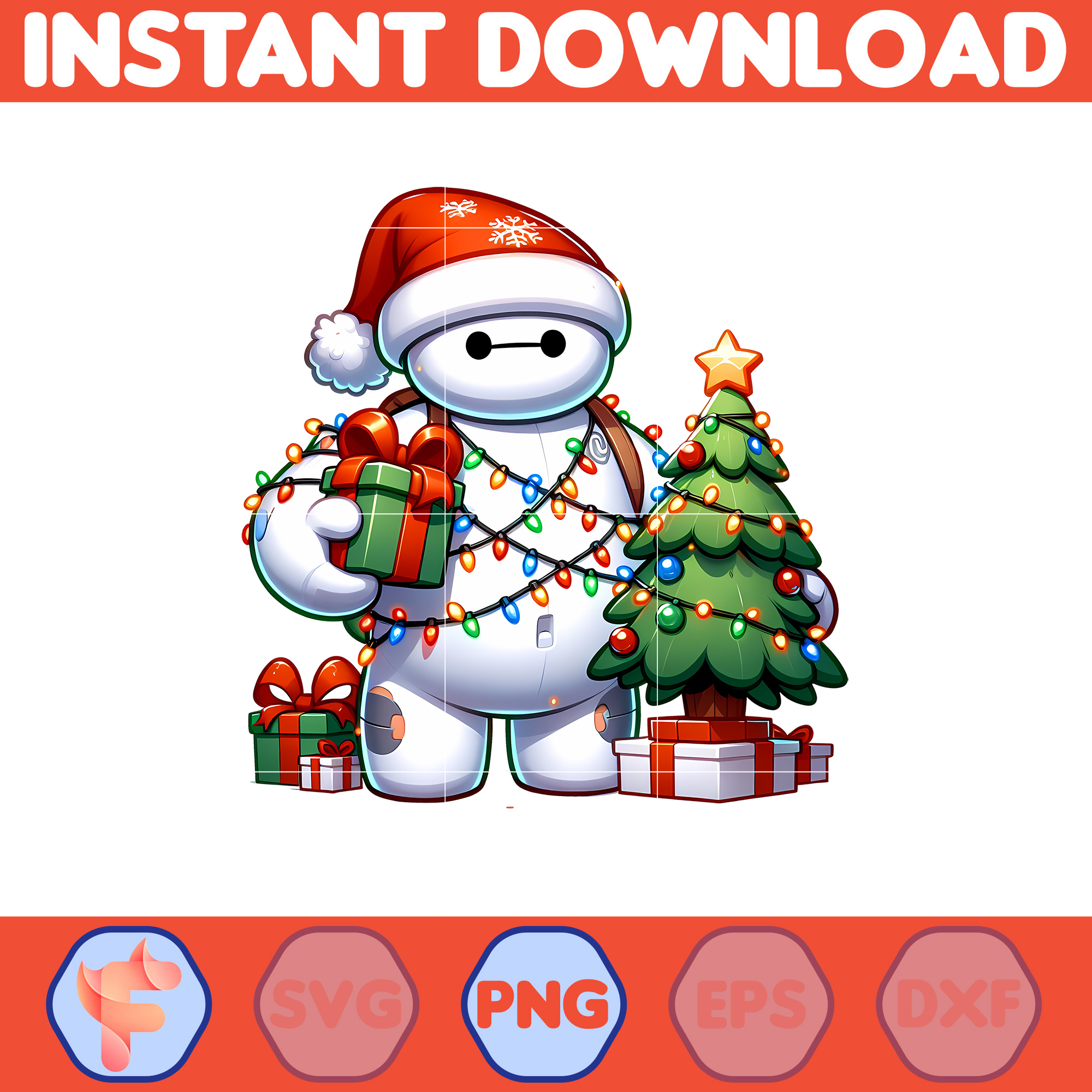 Big Hero Baymax Christmas Png, Baymax Falalala Christmas Png | Inspire ...
