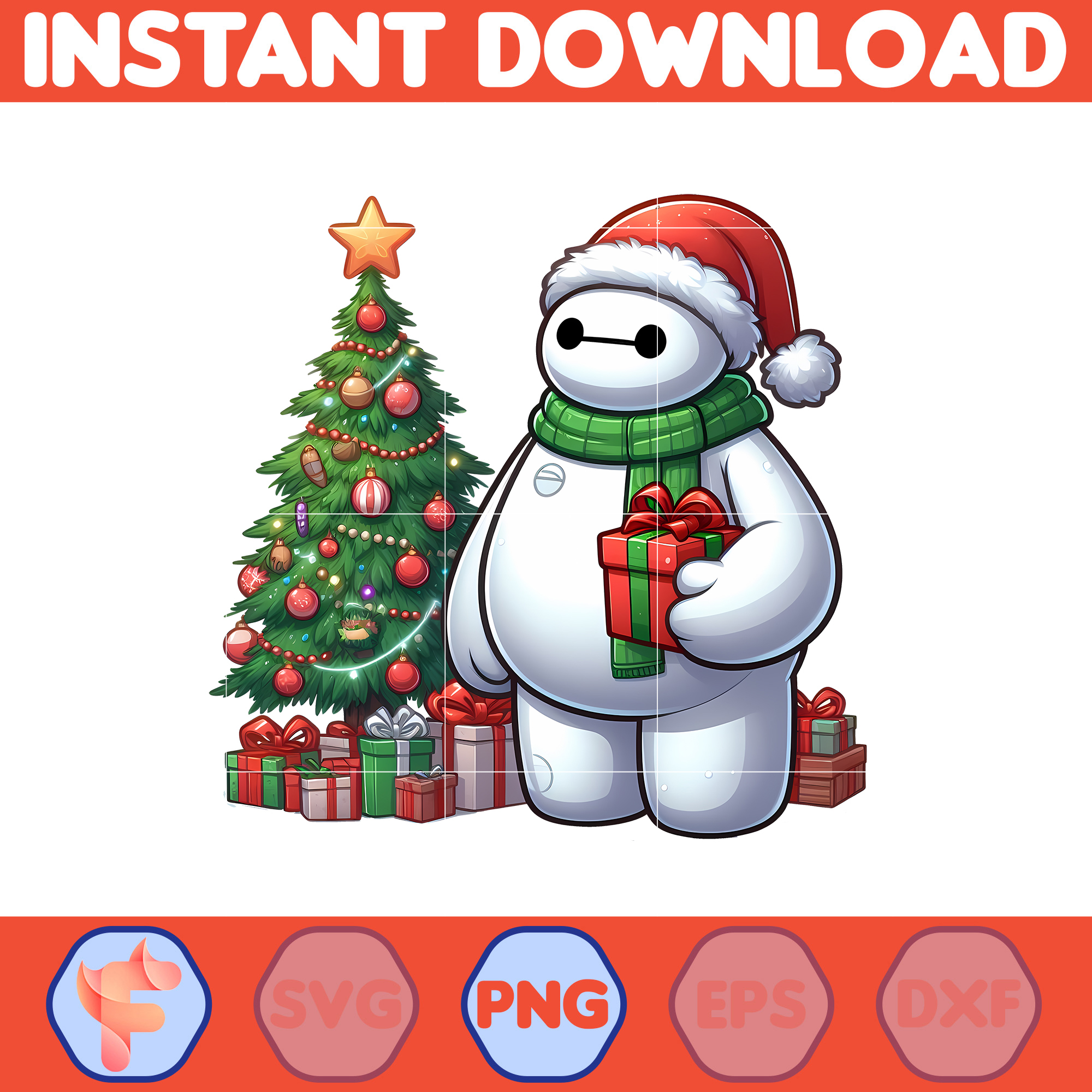 Big Hero Baymax Christmas Png, Baymax Falalala Christmas Png | Inspire ...