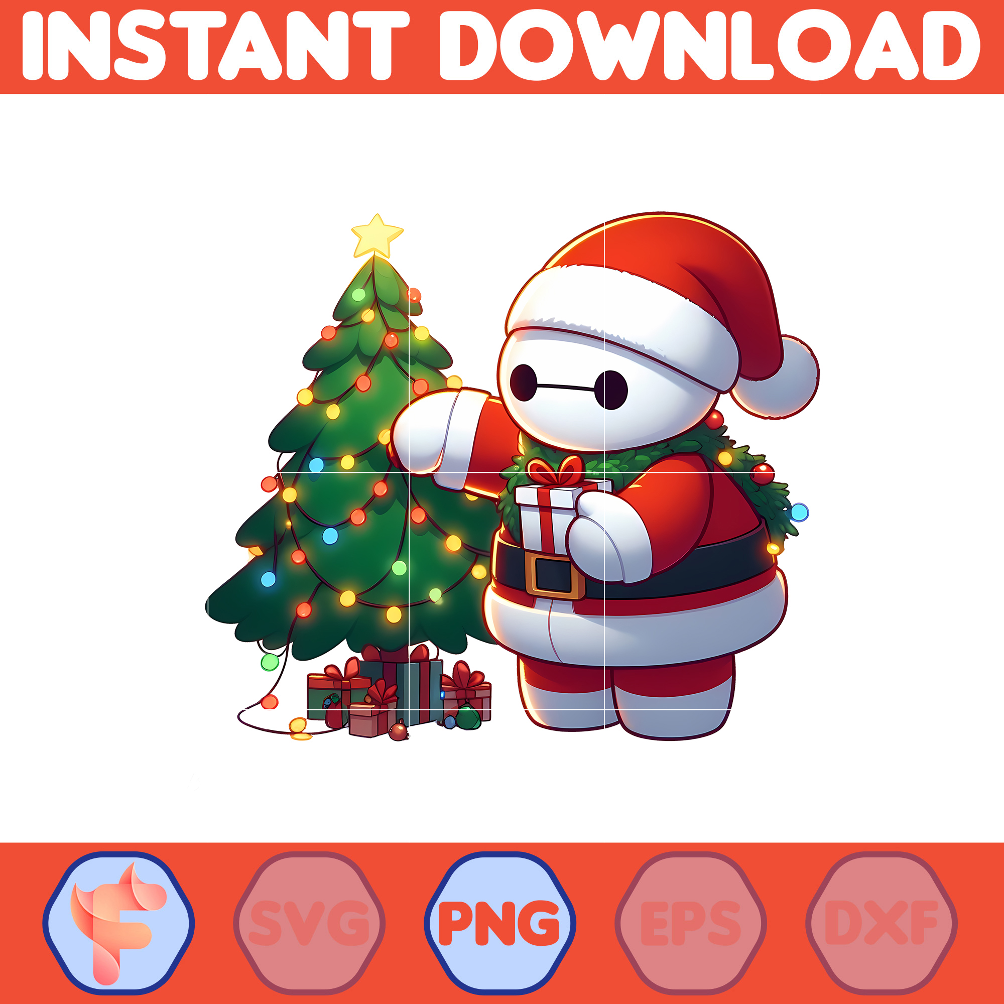 Big Hero Baymax Christmas Png, Baymax Falalala Christmas Png | Inspire ...