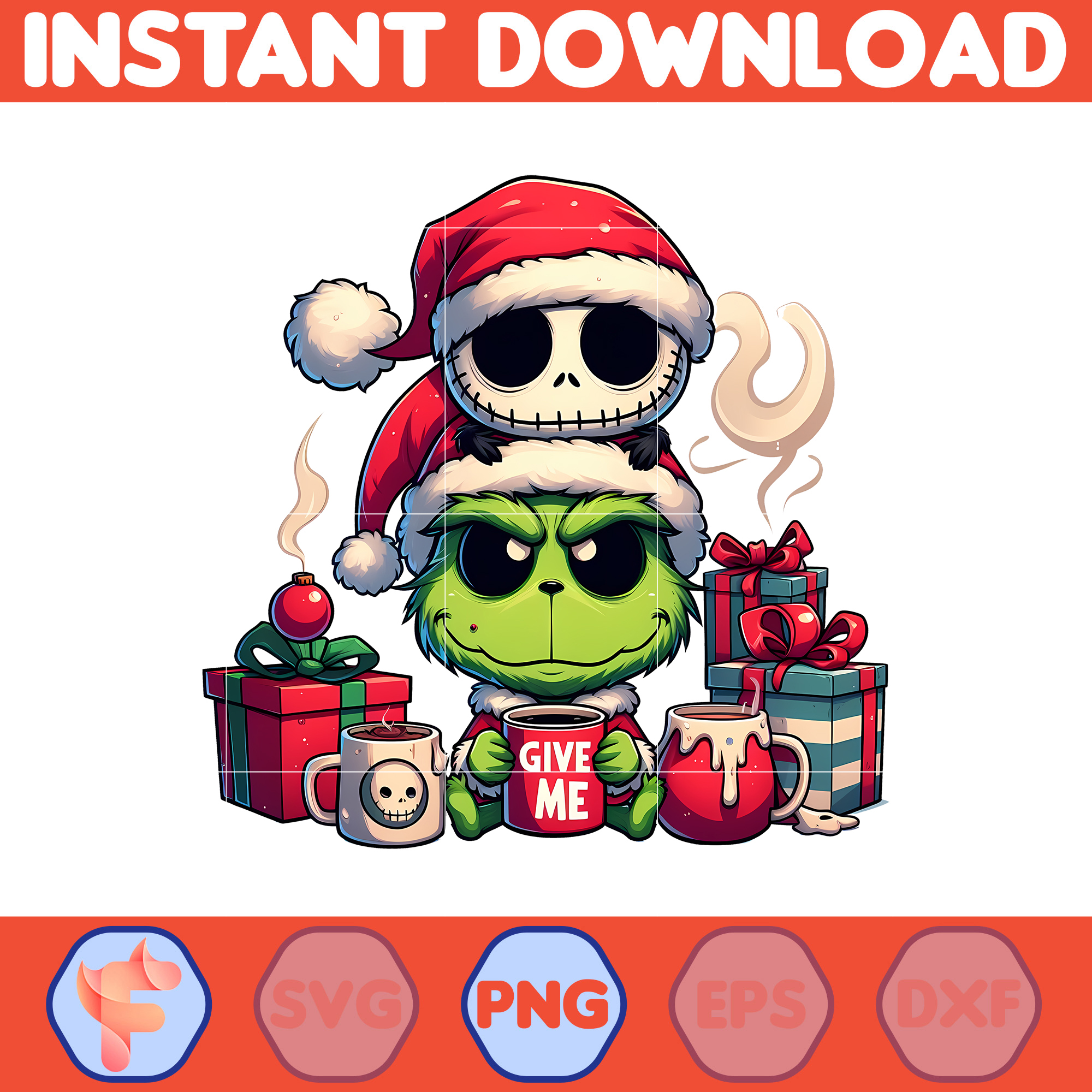 Grinch Jack Skeleton Nightmare Before Christmas Png, Great C | Inspire ...