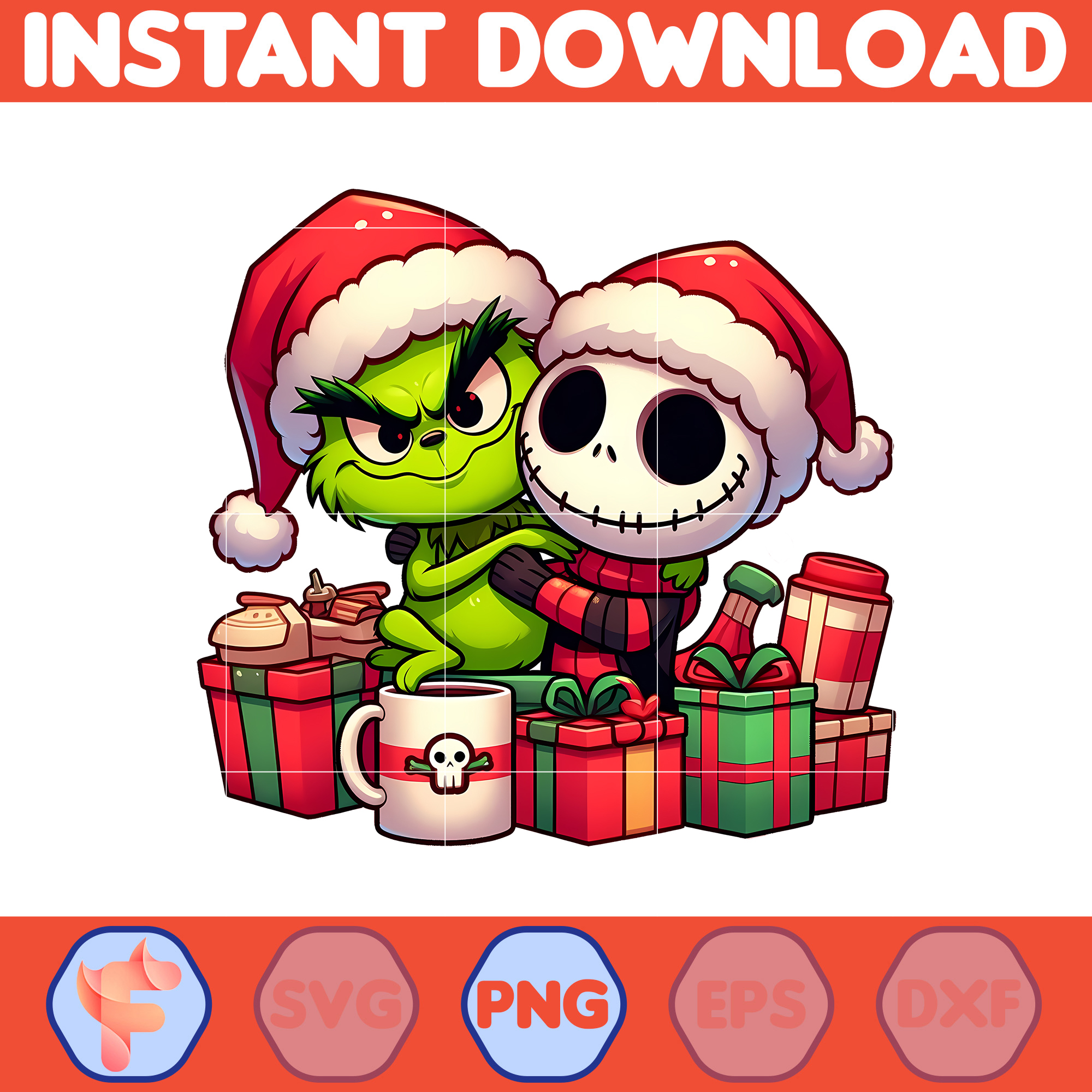 Grinch Jack Skeleton Nightmare Before Christmas Png, Great C | Inspire ...