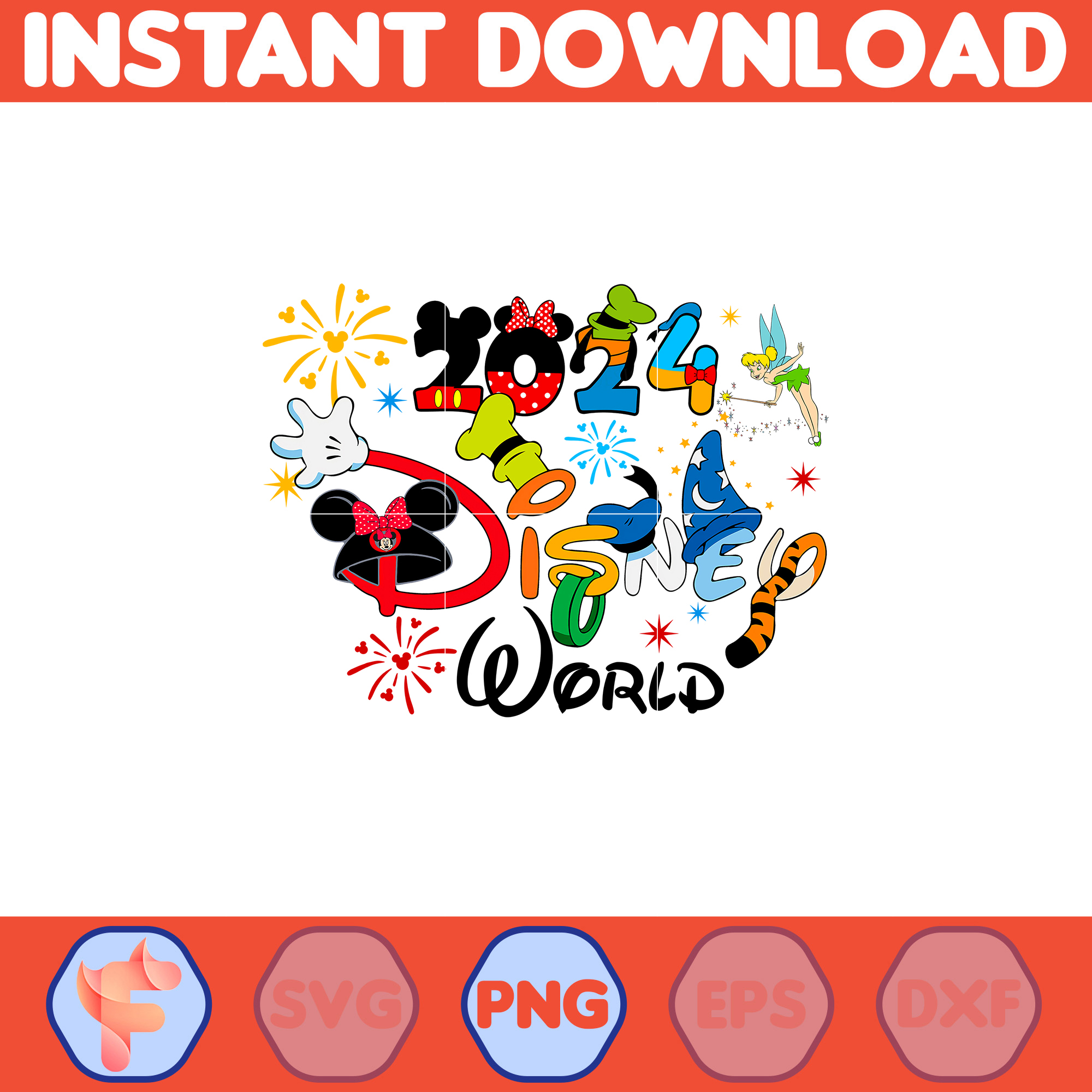 Disney World 2024 Png, Family Trip 2024 Sublimation Design, | Inspire ...