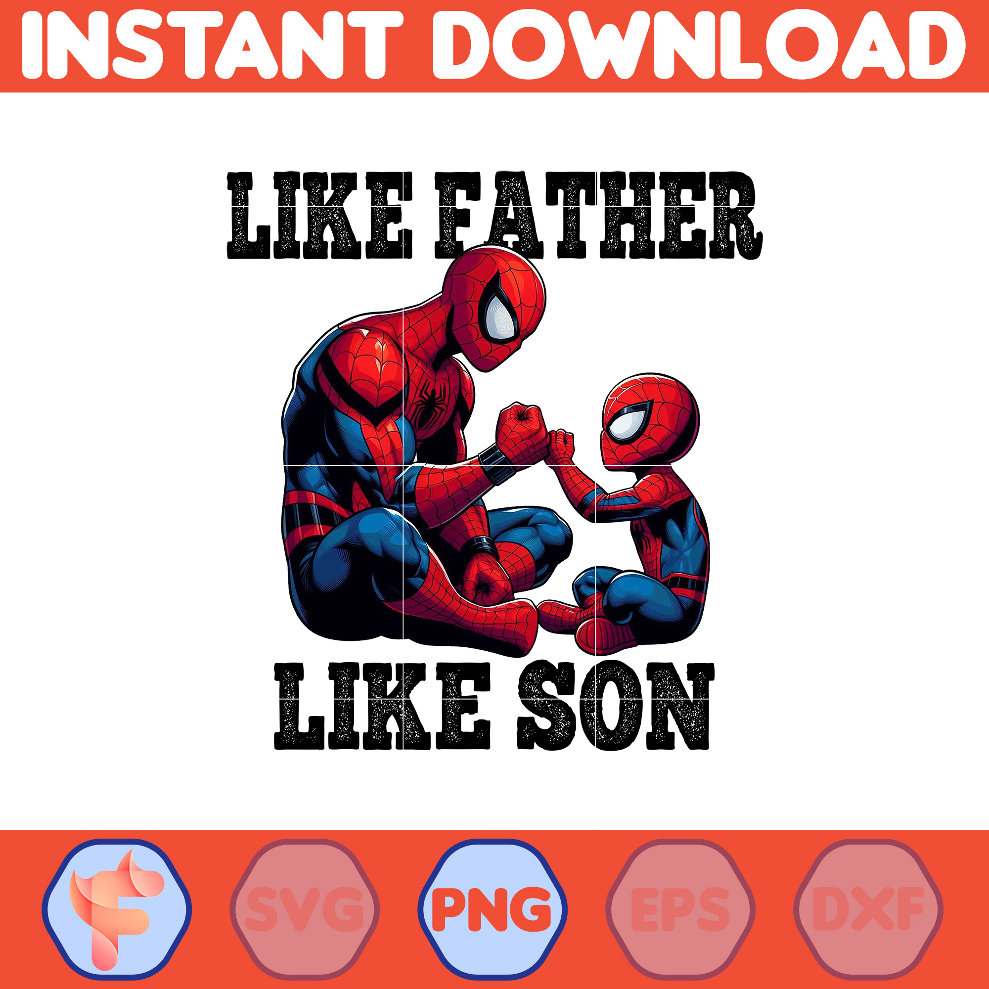 Spider Man Dad And Son Png, Father's Day Png, Superhero Dad - Inspire ...