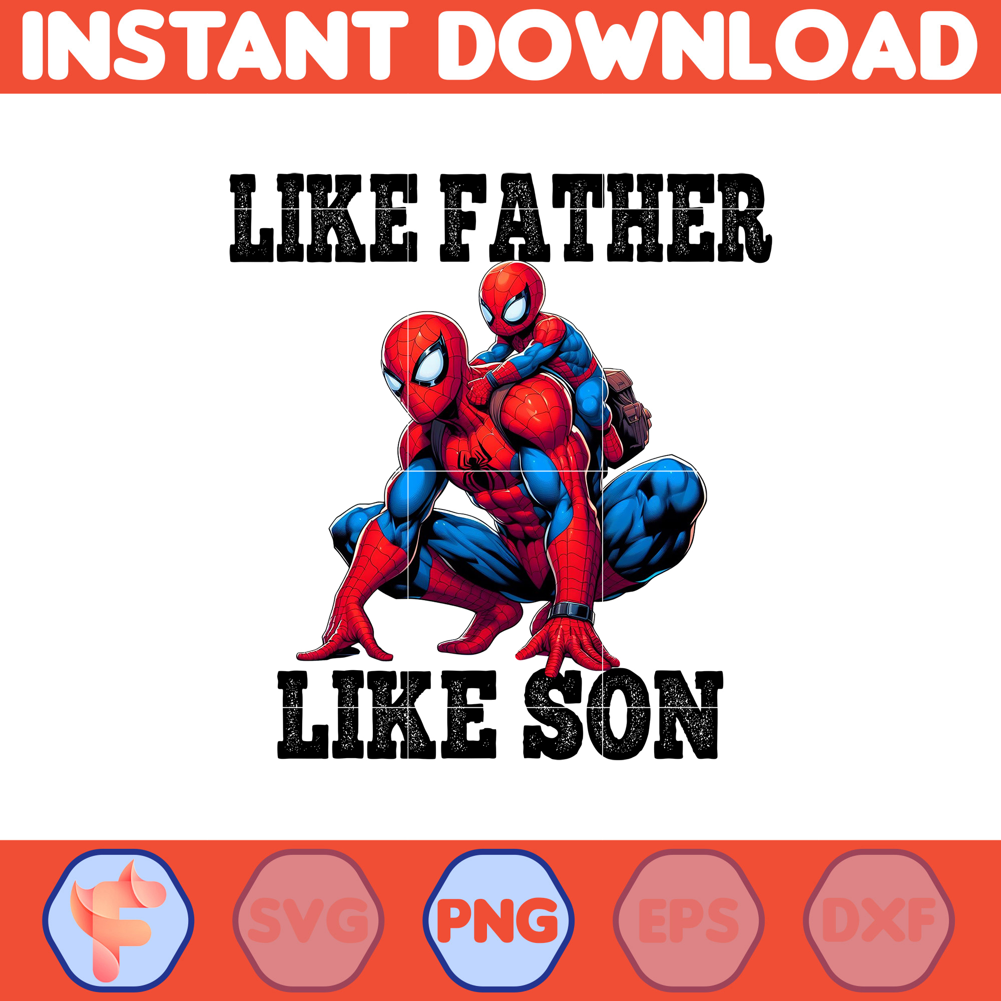 Spider Man Dad And Son Png, Father's Day Png, Superhero Dad | Inspire ...