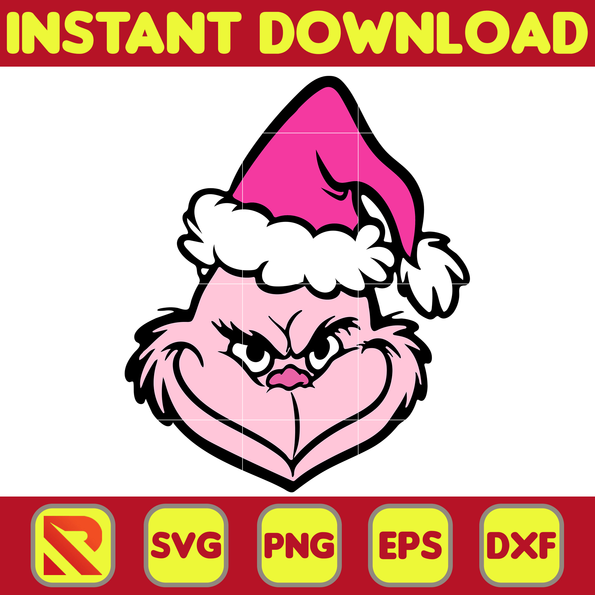Retro Pink Grinch Svg, Retro Christmas Svg, Grinch Svg, Grin | Inspire ...