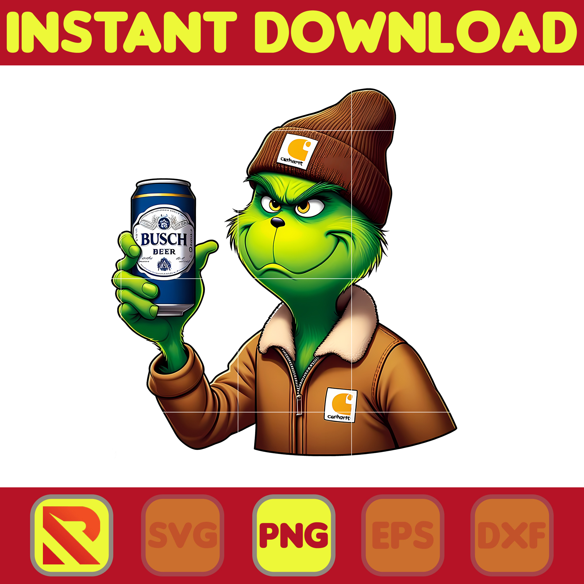 Dad Grinch Drinking Beer Digital File, Sublimation Grinch Fi | Inspire ...