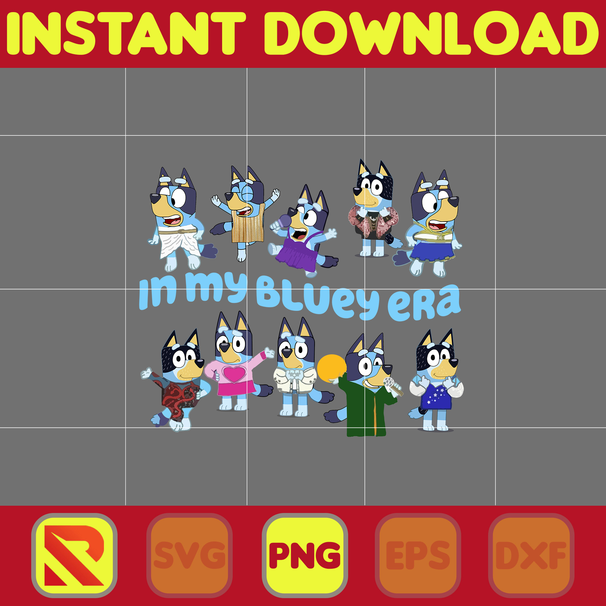 In My Bluey Era Png, Bluey Family Png, Bluey Era Png, Bluey | Inspire ...