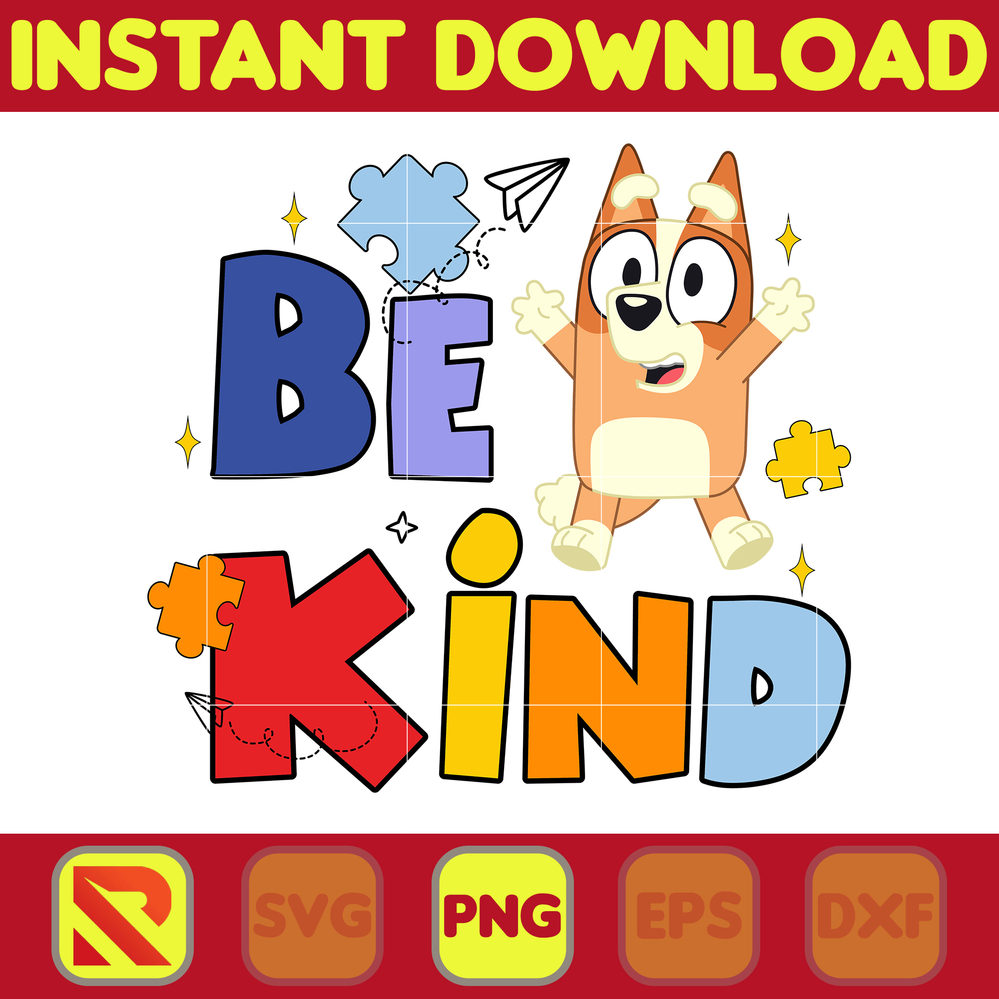 Bluey Autism Awareness Png, Autism Puzzle Png, Funny Dog And | Inspire ...