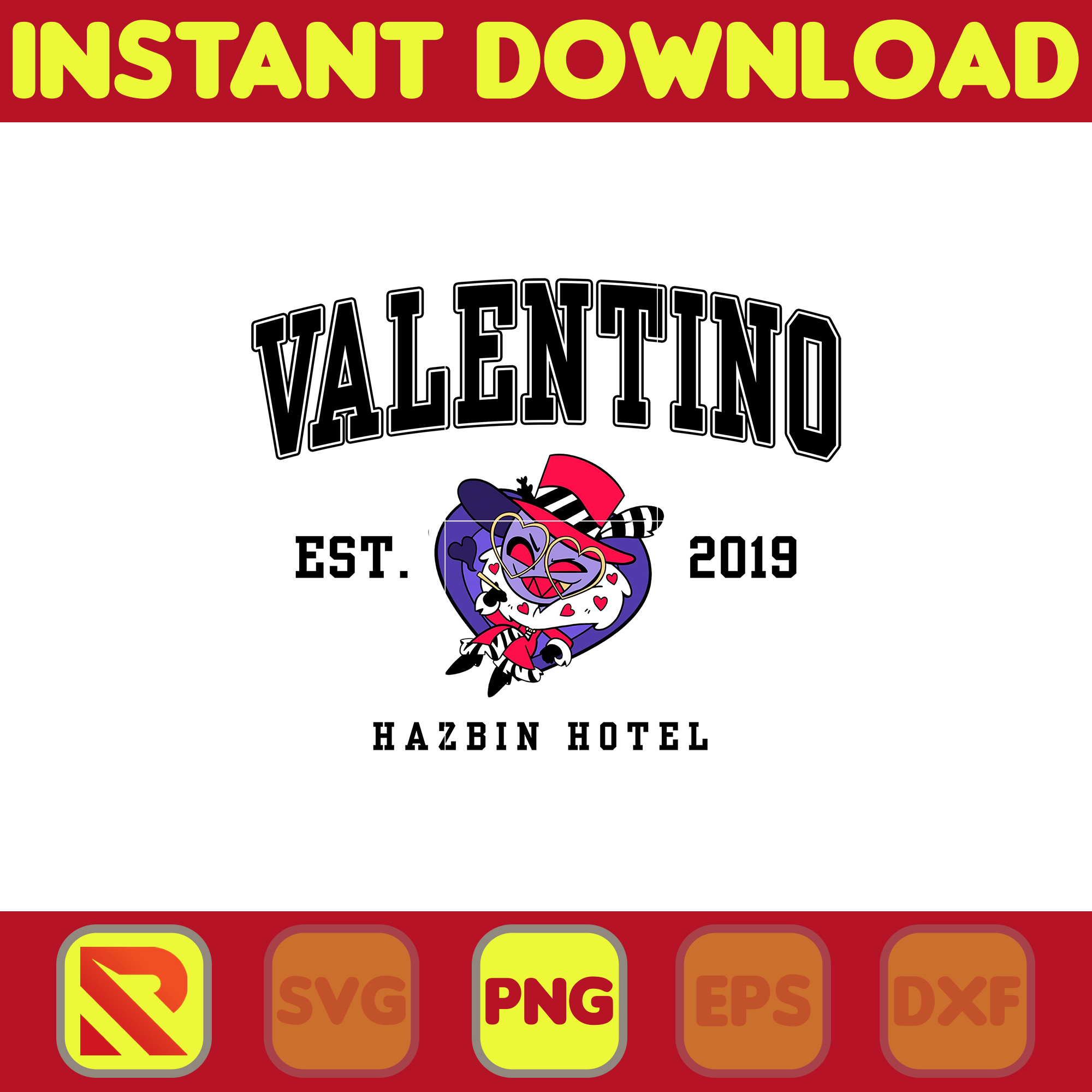 Valentino Est.2019 Png, Hazbin Hotel Png, Hazbin Hotel Carto | Inspire ...