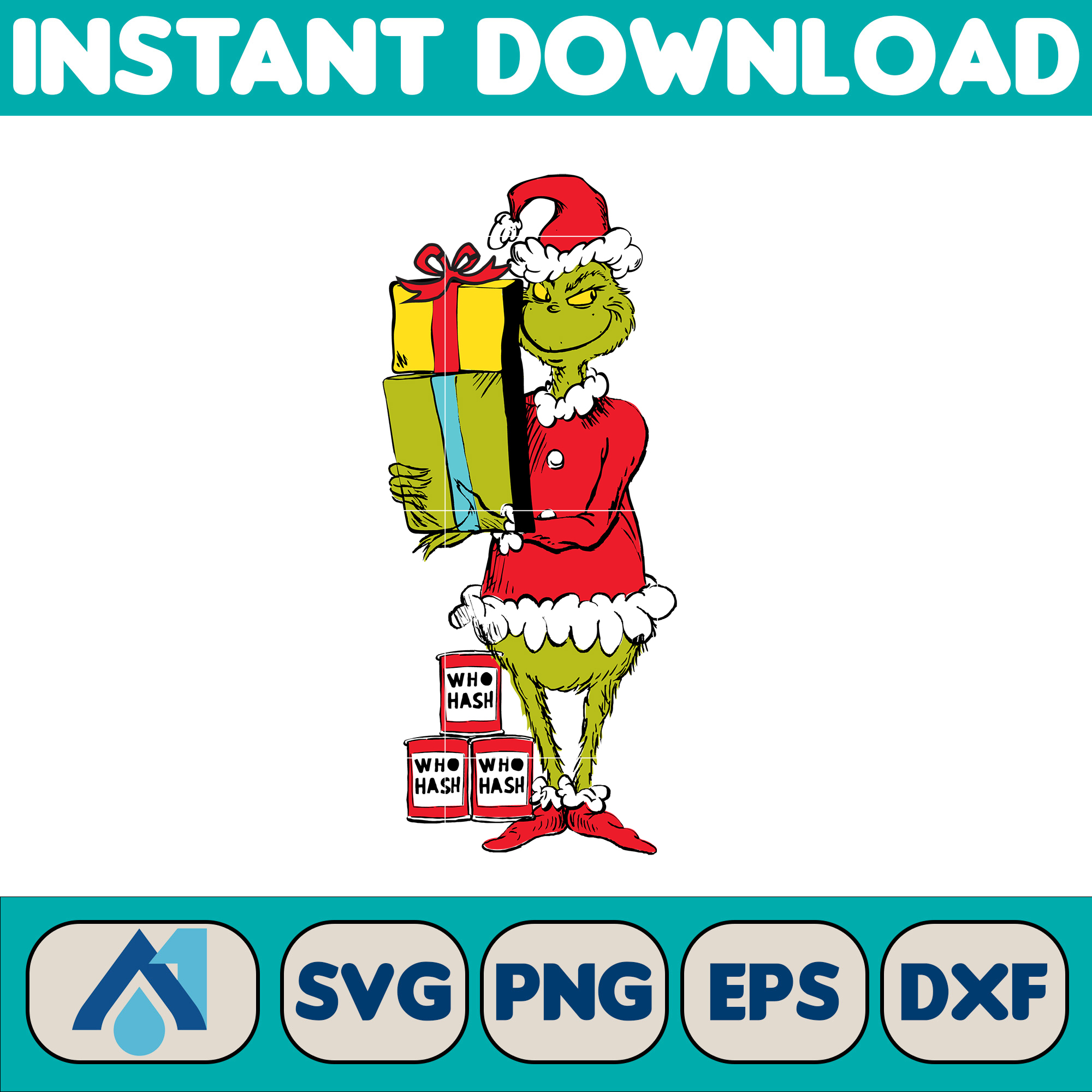 The Grinch Svg, Grinch Christmas Svg, Grinch Clipart Files, | Inspire ...