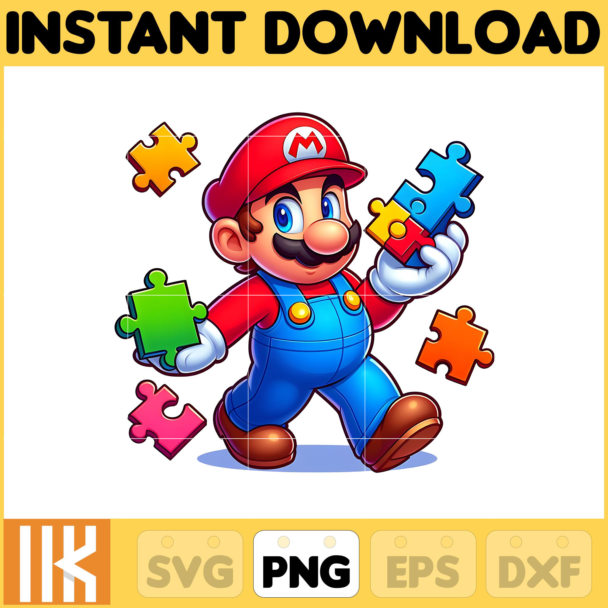 Mario Autism Png, Autism Cartoon Png, Autism Awareness Png, - Inspire ...