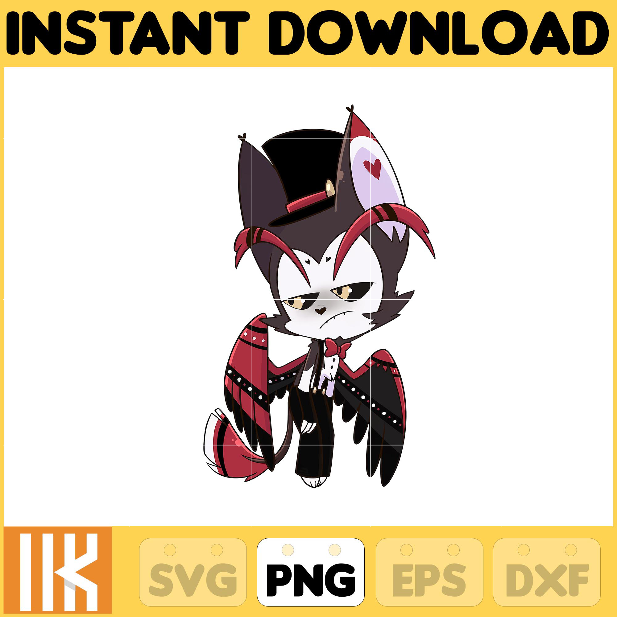 Hazbin Hotel Husk Png, Cute Chibi Hotel Characters Png, Hote - Inspire ...