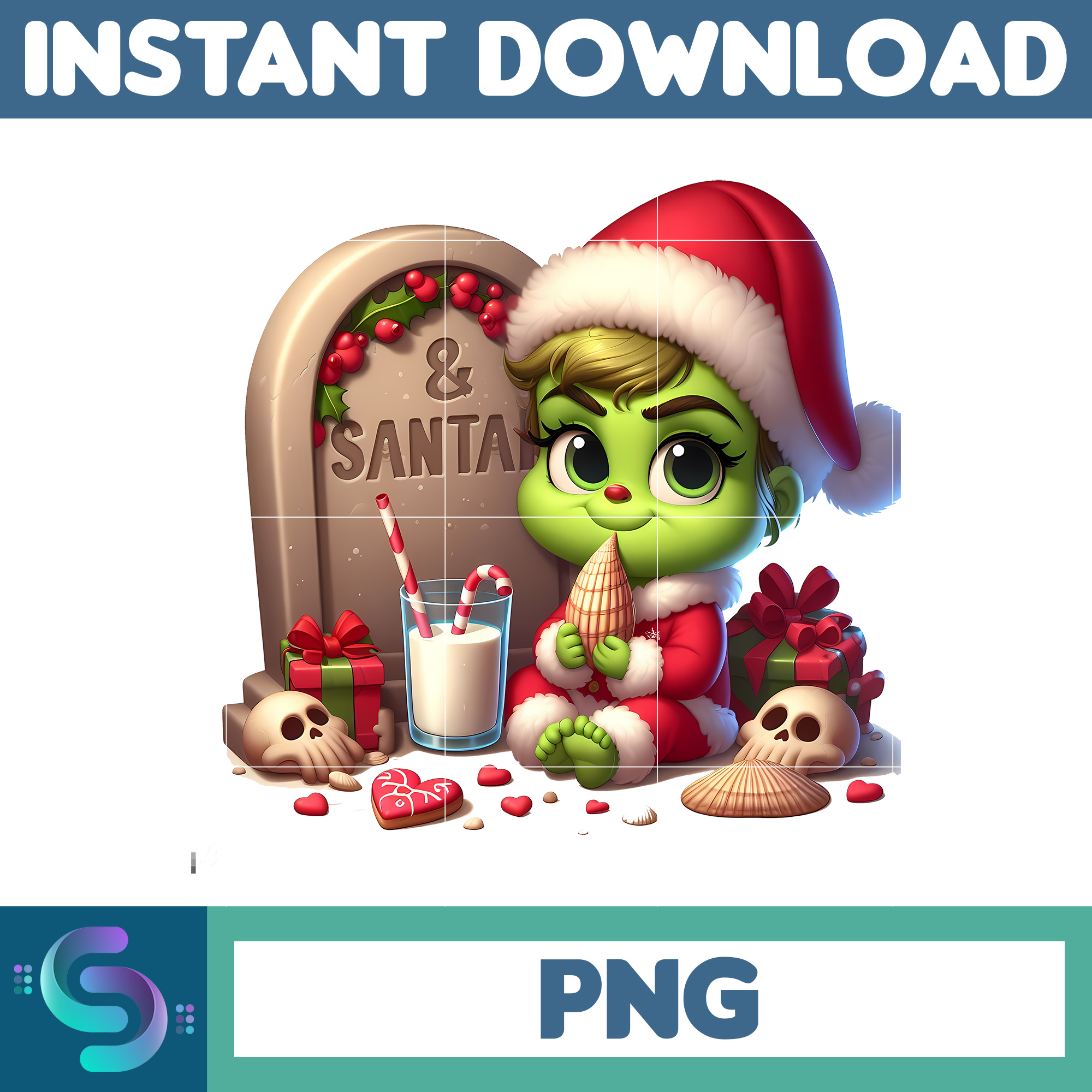 Baby Grinch Santa Png, Baby Grinch Png, grinchmas Png, chris | Inspire ...