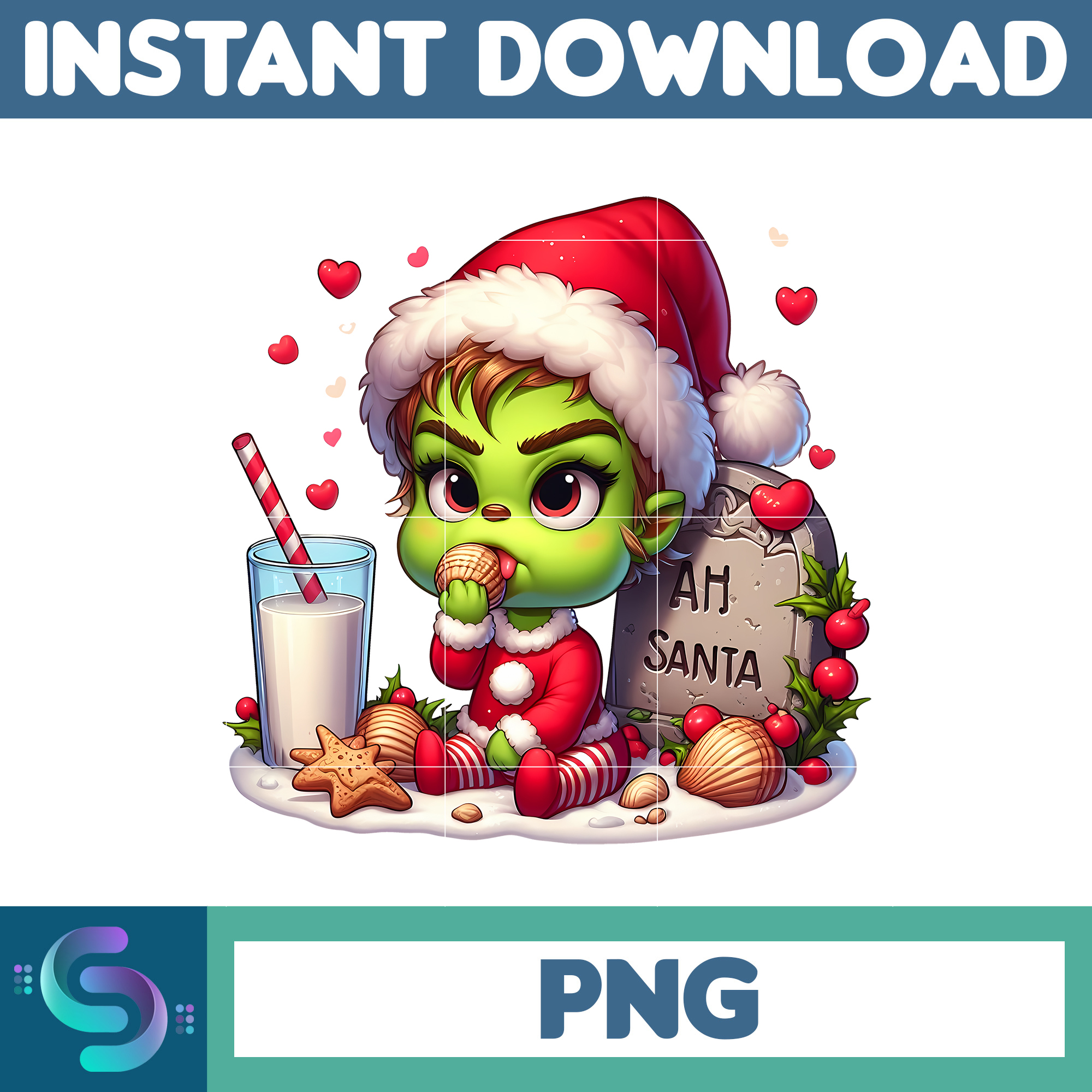 Baby Grinch Santa Png, Baby Grinch Png, grinchmas Png, chris - Inspire ...