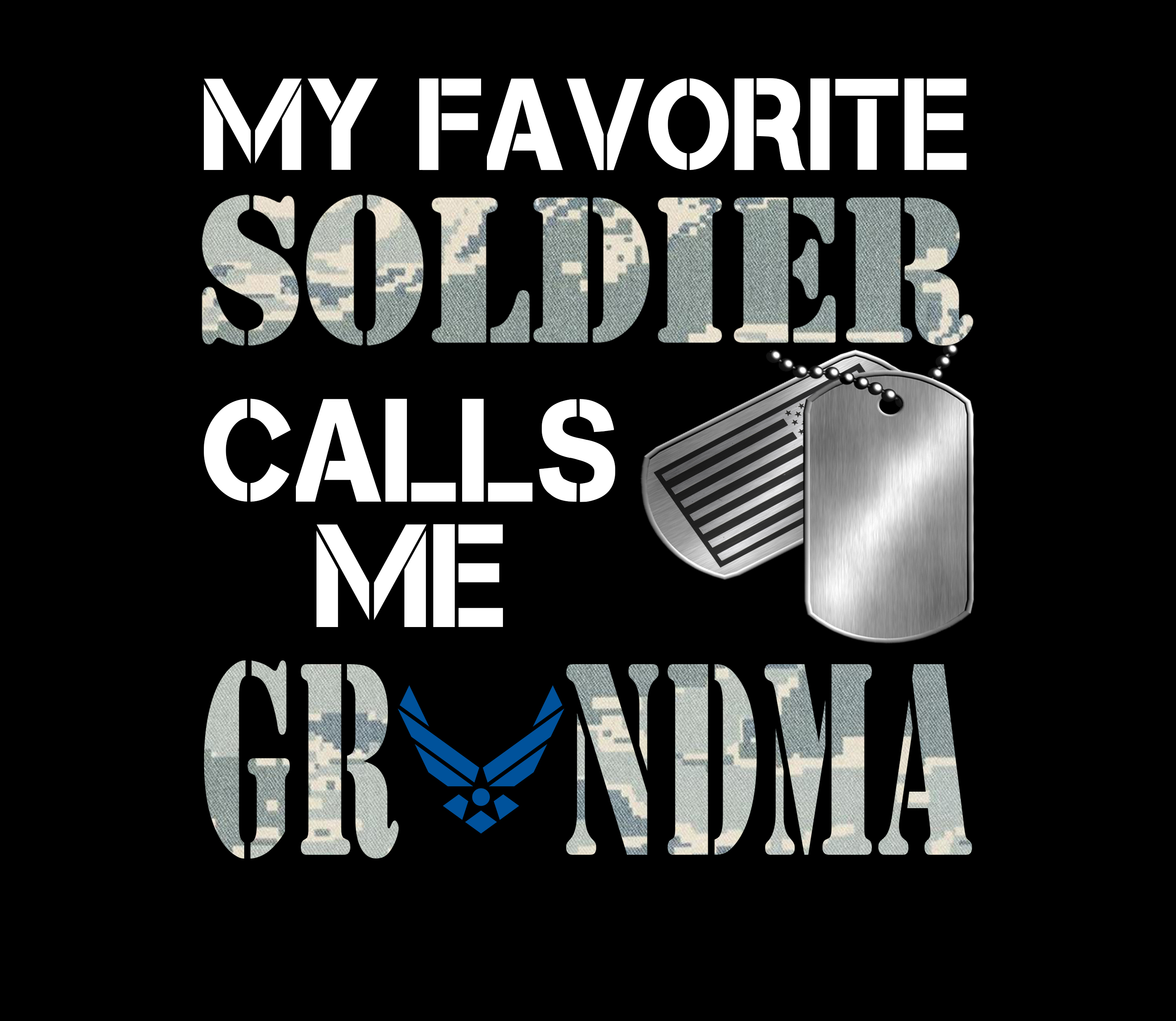 My Favorite Soldier - Air Force Grandma PNG, Marine Dad, Vet | Inspire ...