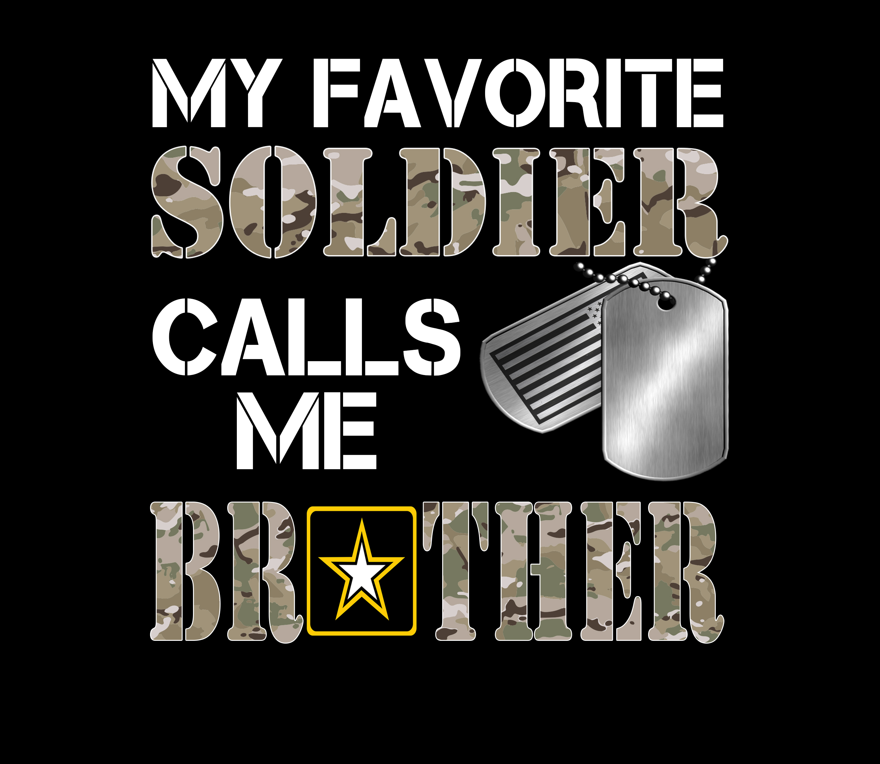 My Favorite Soldier -Army Brother PNG, Marine Dad, Veteran S | Inspire ...