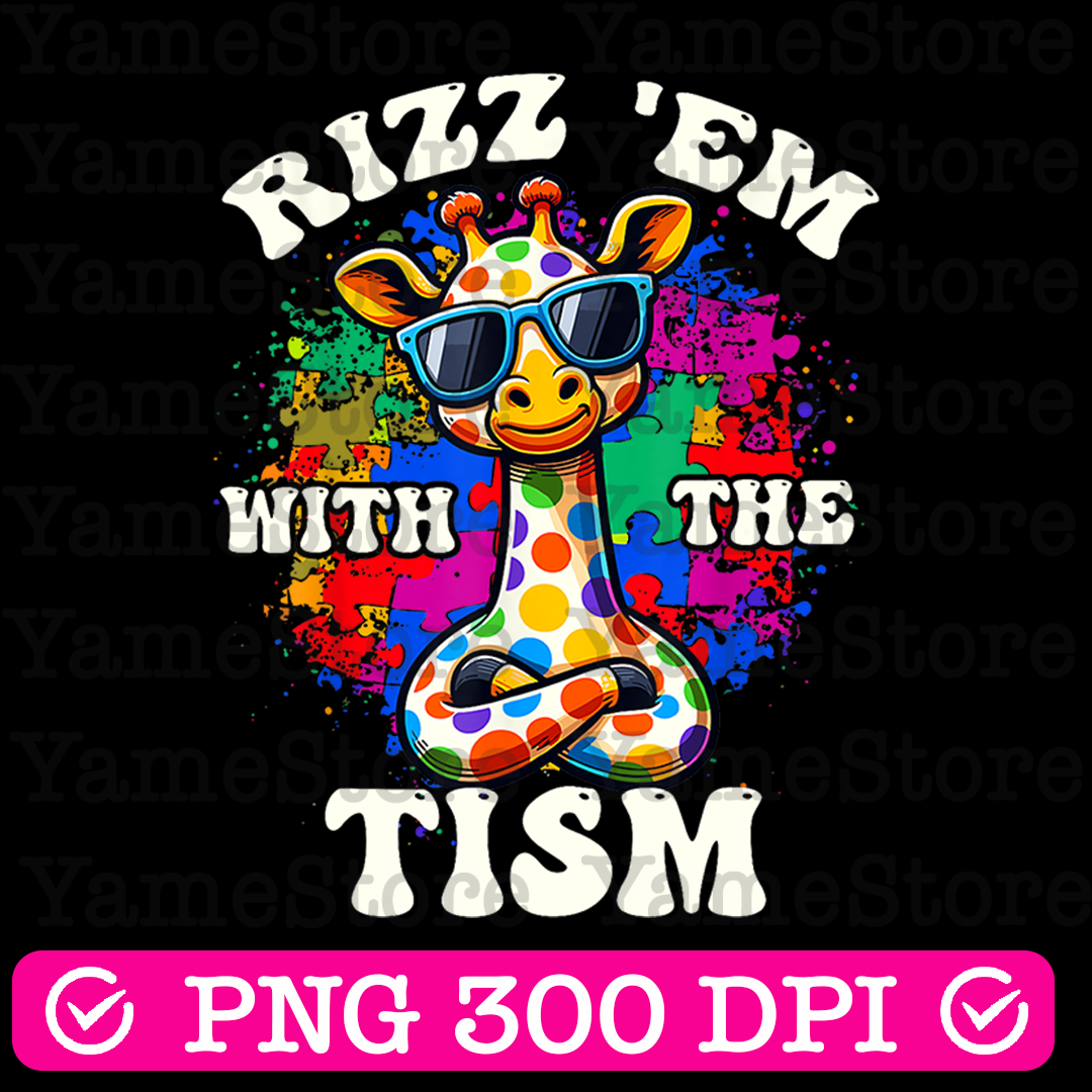 Autism Funny Rizz Em With The Tism Meme Autistic Giraffe Dig - Inspire ...