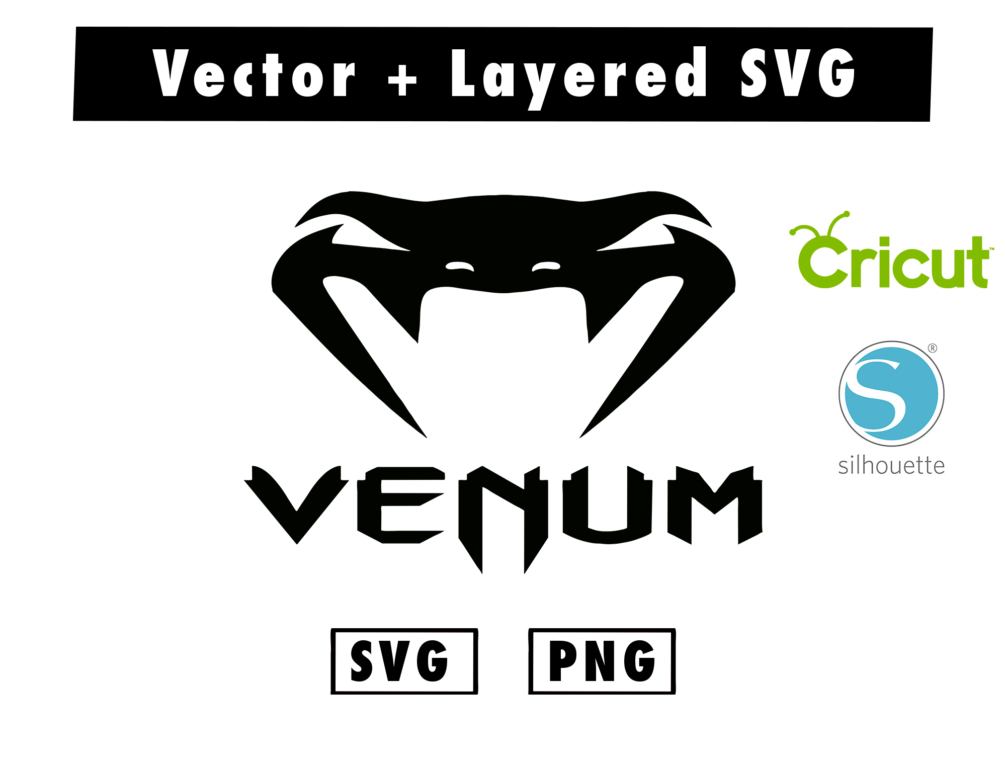 Venum Logo - PNG and svg files for cricut machine , anime sv | Inspire ...