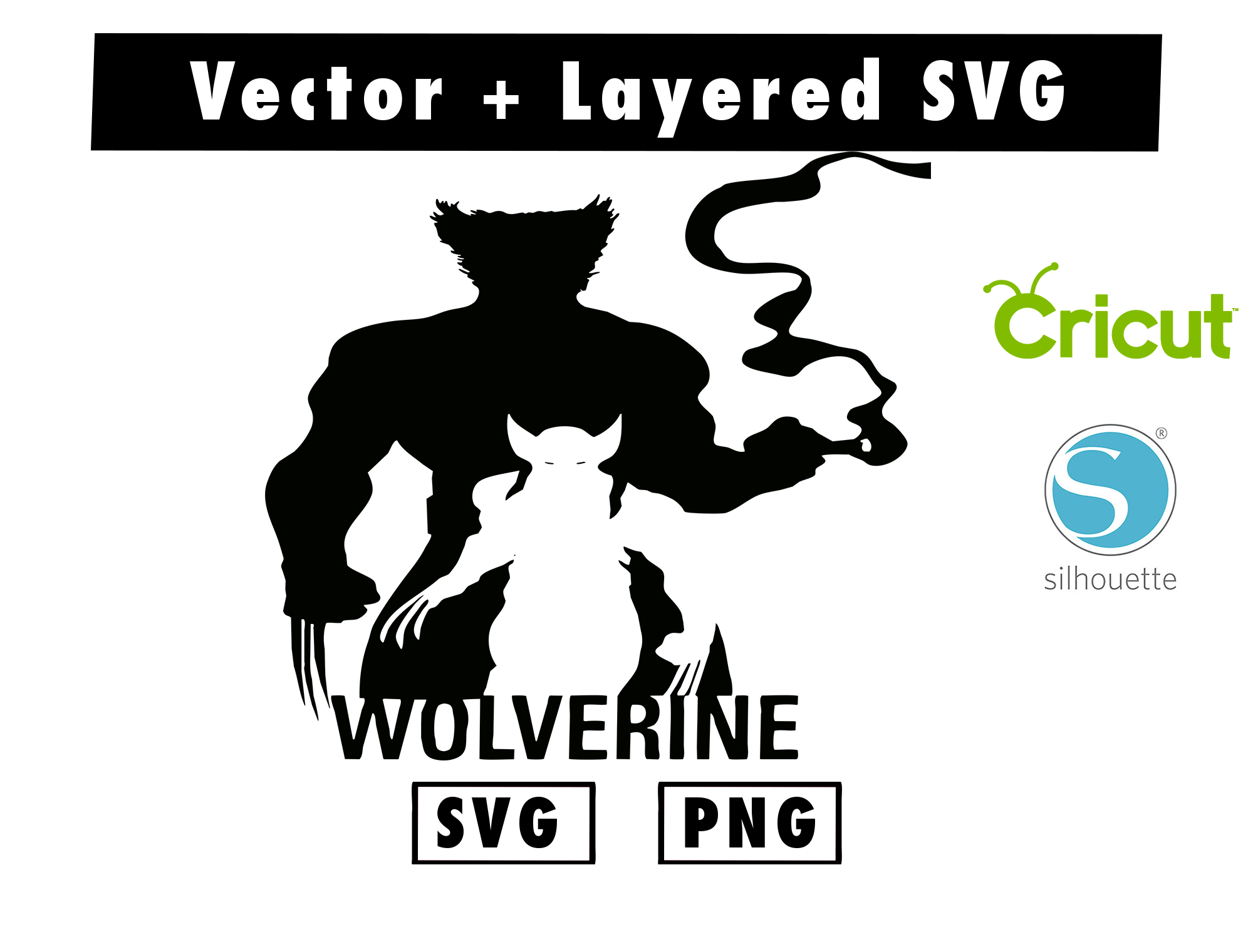 WOLVERINE svg and png files for cricut machine , anime svg , | Inspire ...