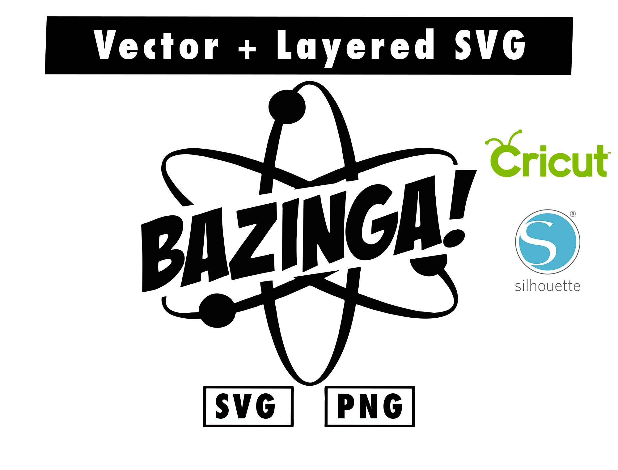 BAZINGA svg and png files for cricut machine , anime svg , m | Inspire ...