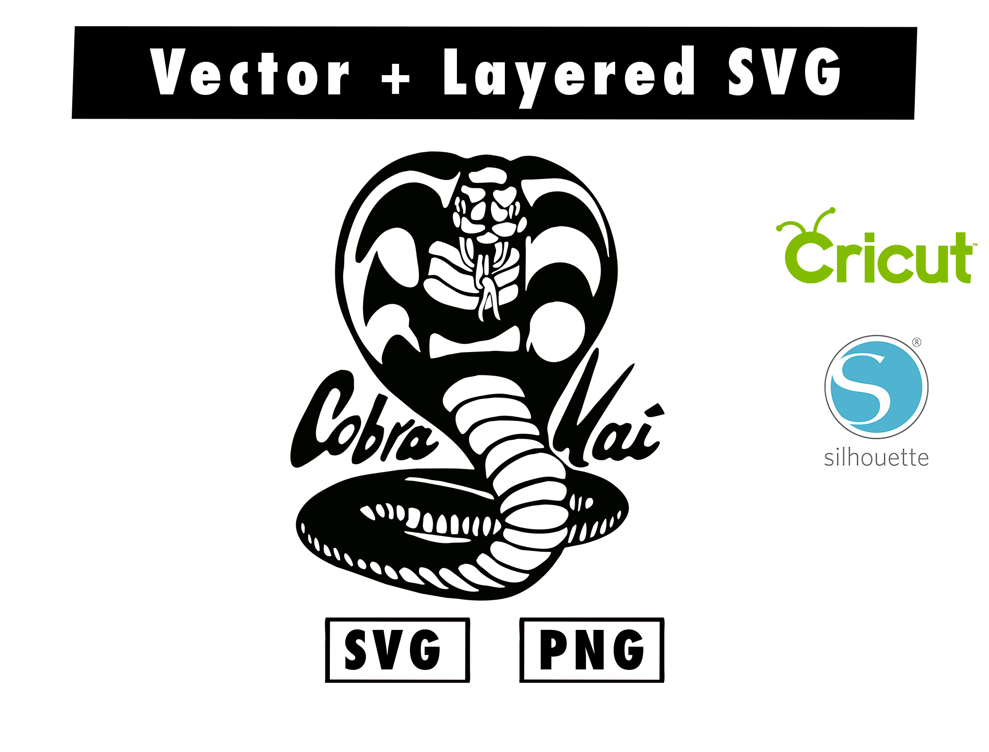 Cobra Kai SVG AND PNG files for cricut machine , anime svg , | Inspire ...