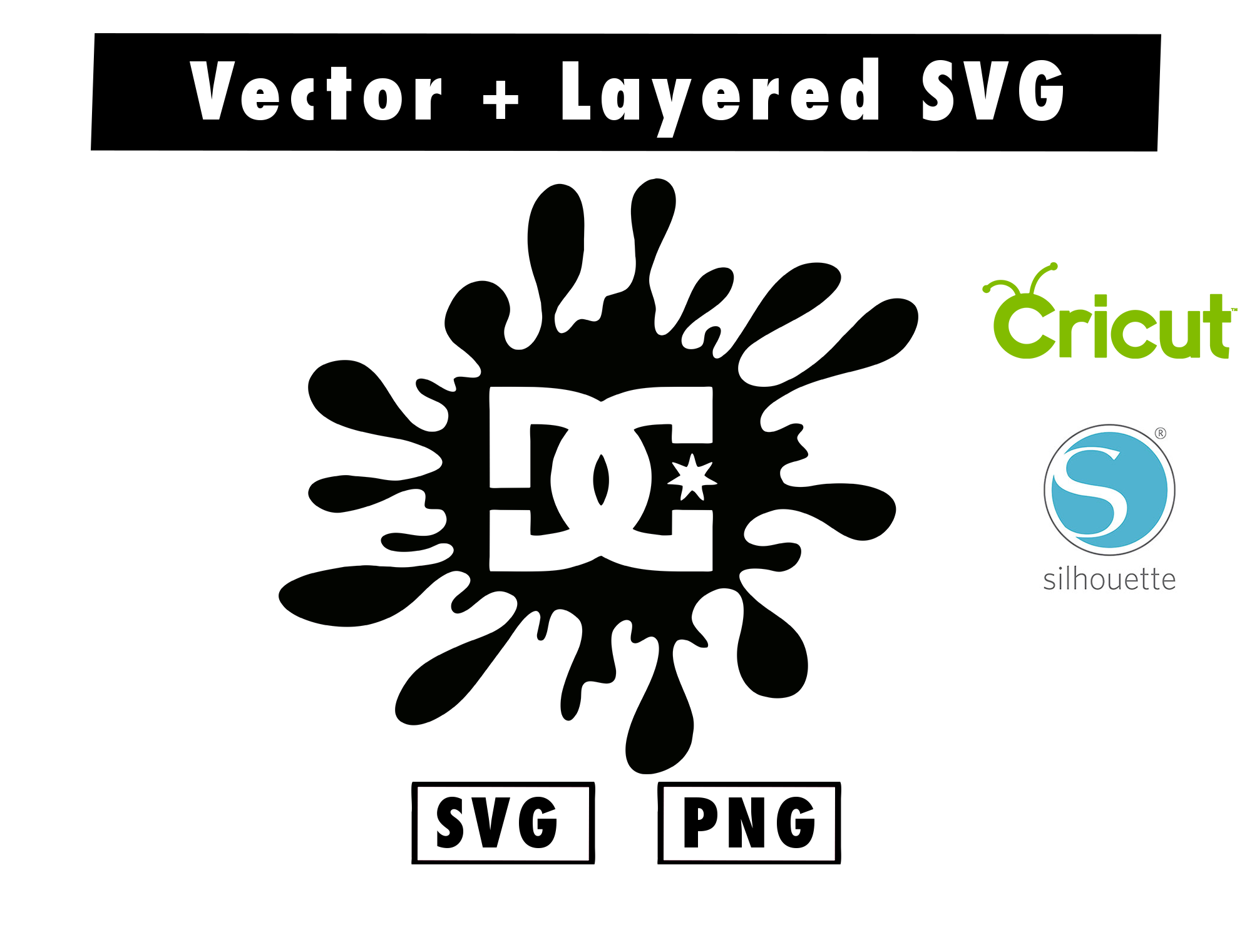 DC Shoes Paint svg and png files for cricut machine , anime | Inspire ...