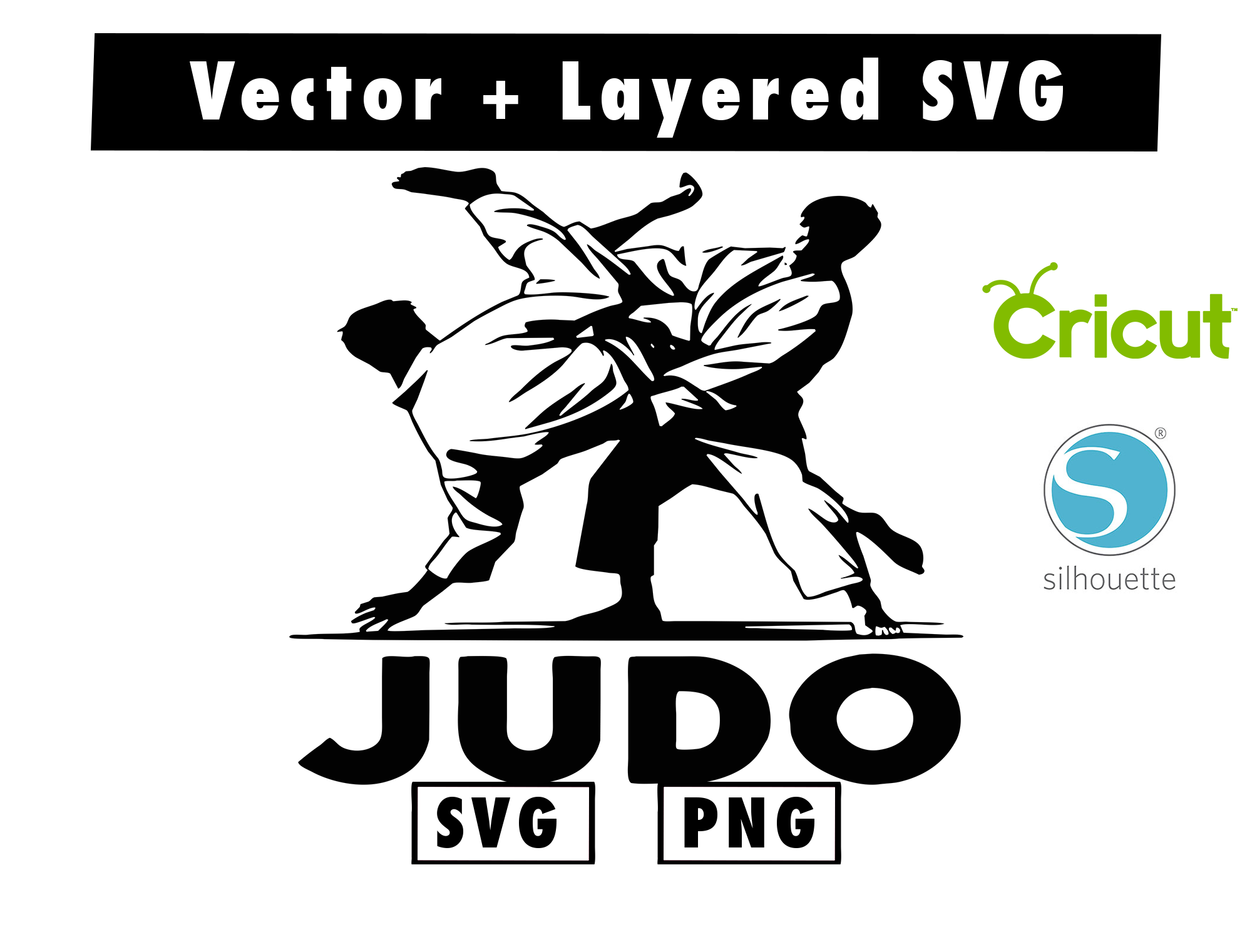 Judo Fighter svg and png files for cricut machine , anime sv | Inspire ...